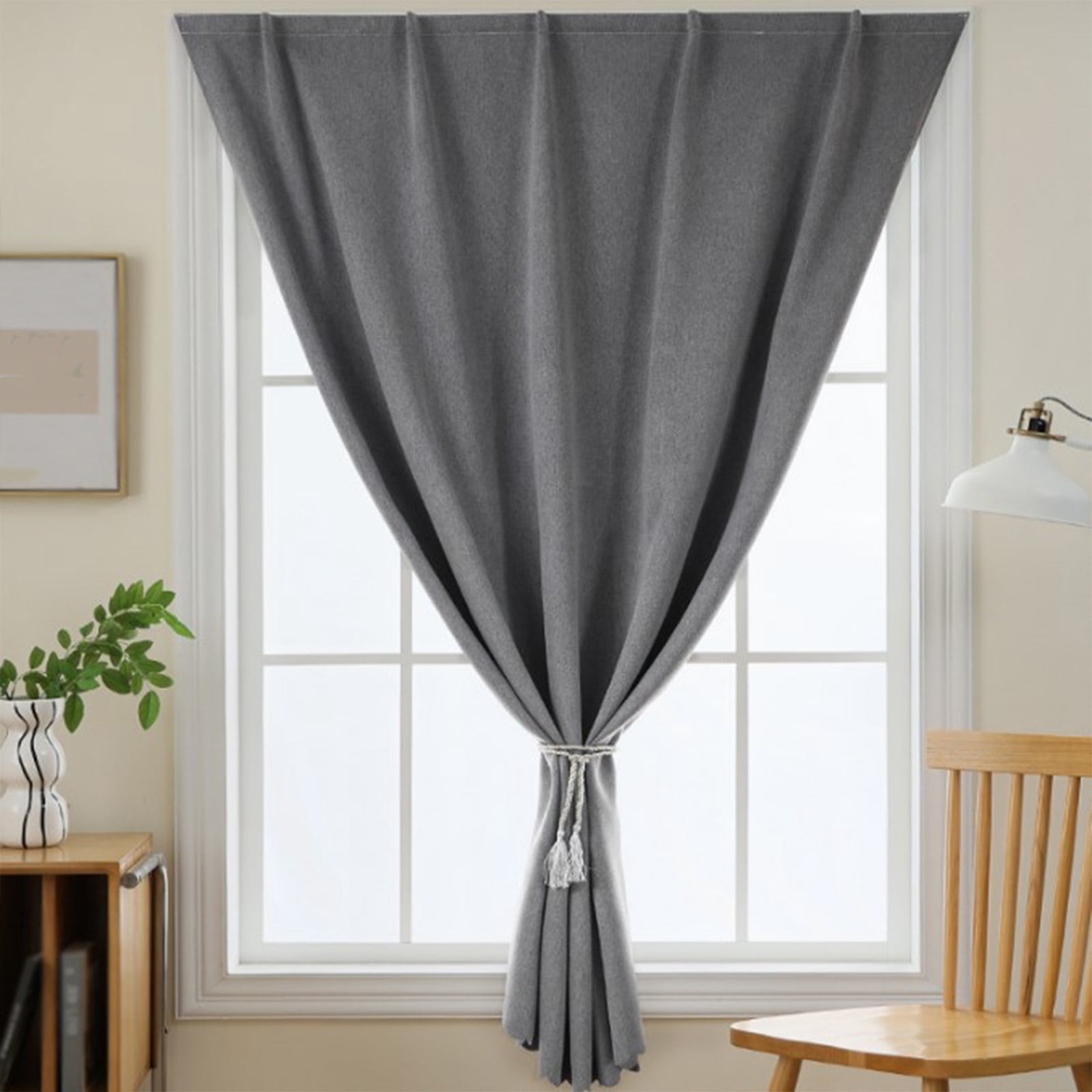Self Adhesive Curtains for Bedroom, Blackout Curtains, Thermal Blackout ...