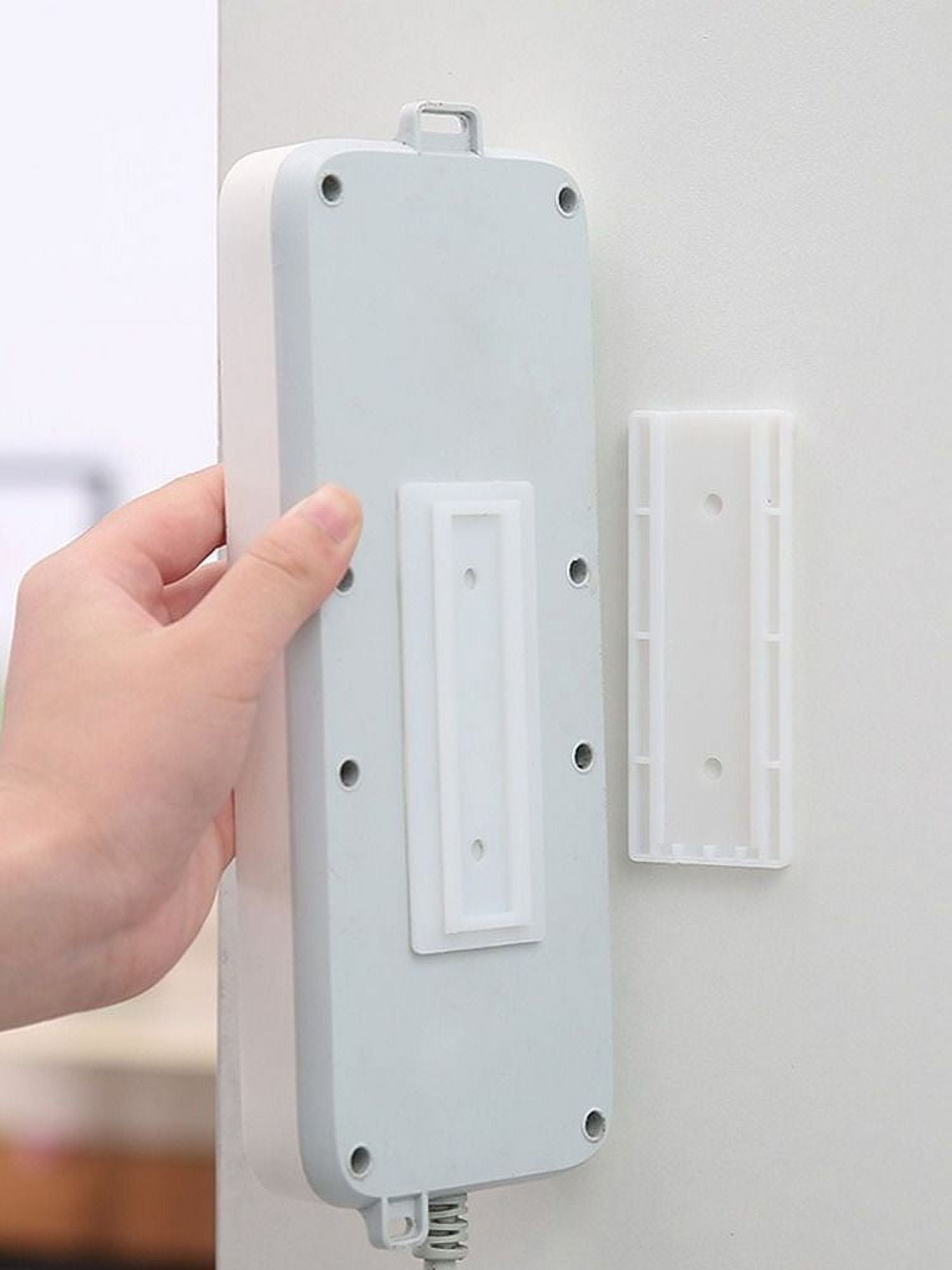 Self-Adhesive Desktop Socket Fixer Cable Organizer Wall Hanging Power ...