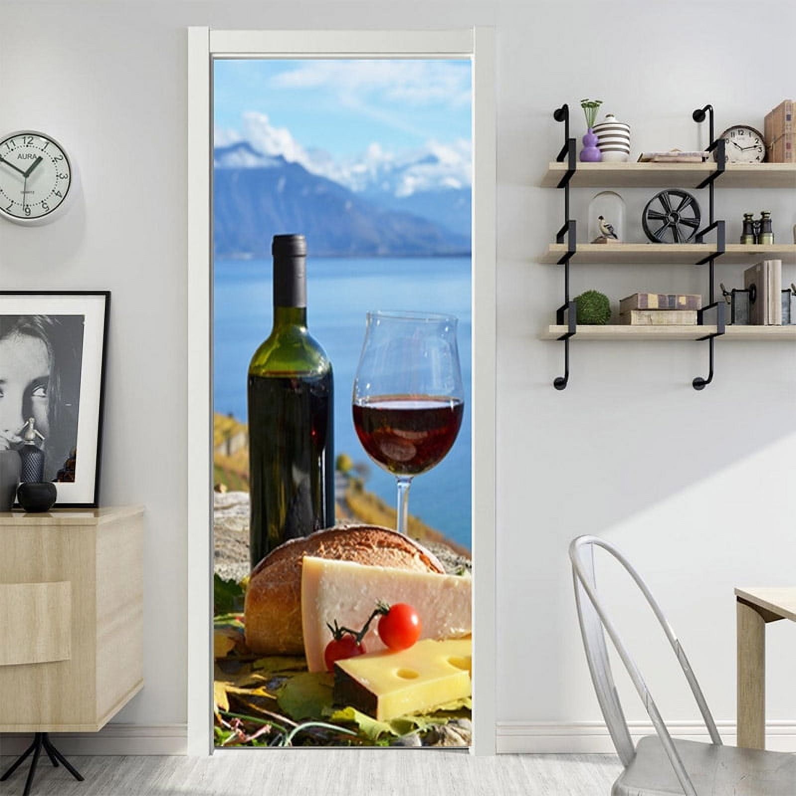 Self Adhesive Door Sticker Custom D Refrigerator Sticker Design ...