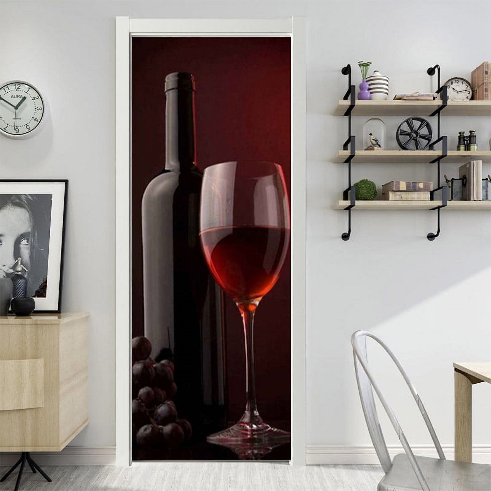 Self Adhesive Door Sticker Custom D Refrigerator Sticker Design ...