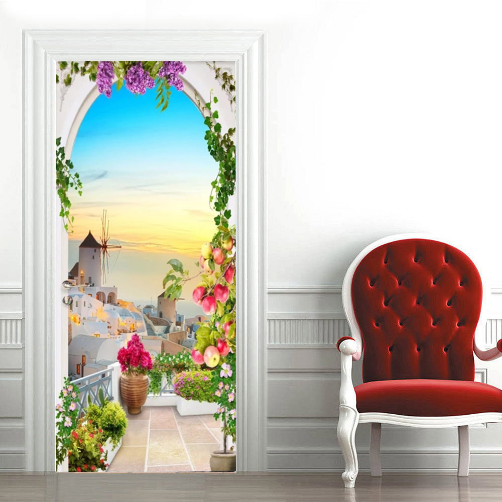 Self Adhesive Door Sticker Interior Stickers TV Furniture Bedroom ...