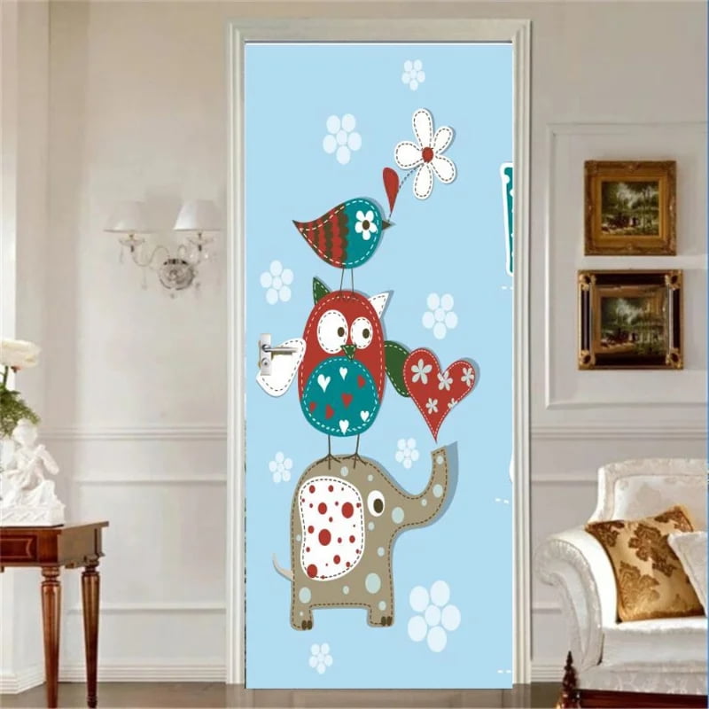 Self Adhesive Door Sticker Interior Stickers TV Furniture Bedroom ...