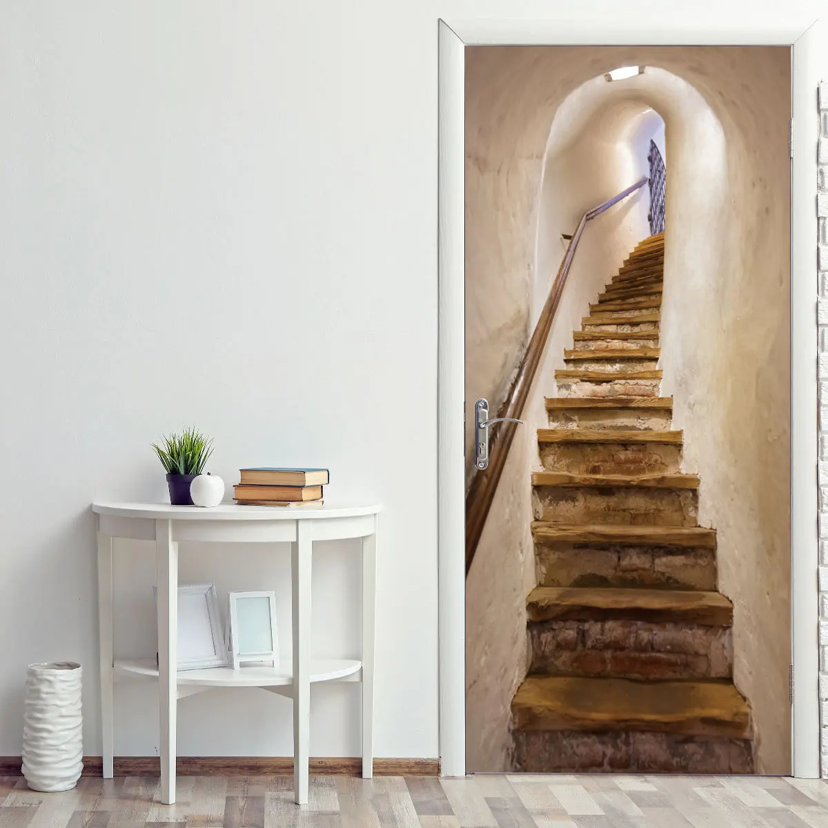 Self Adhesive Door Stickers 3D Wallpaper on The Door Wrap Wall Sticker ...