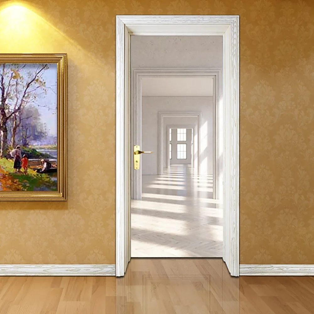 Self Adhesive Door Stickers 3D Wallpaper on The Wrap Wall Sticker ...