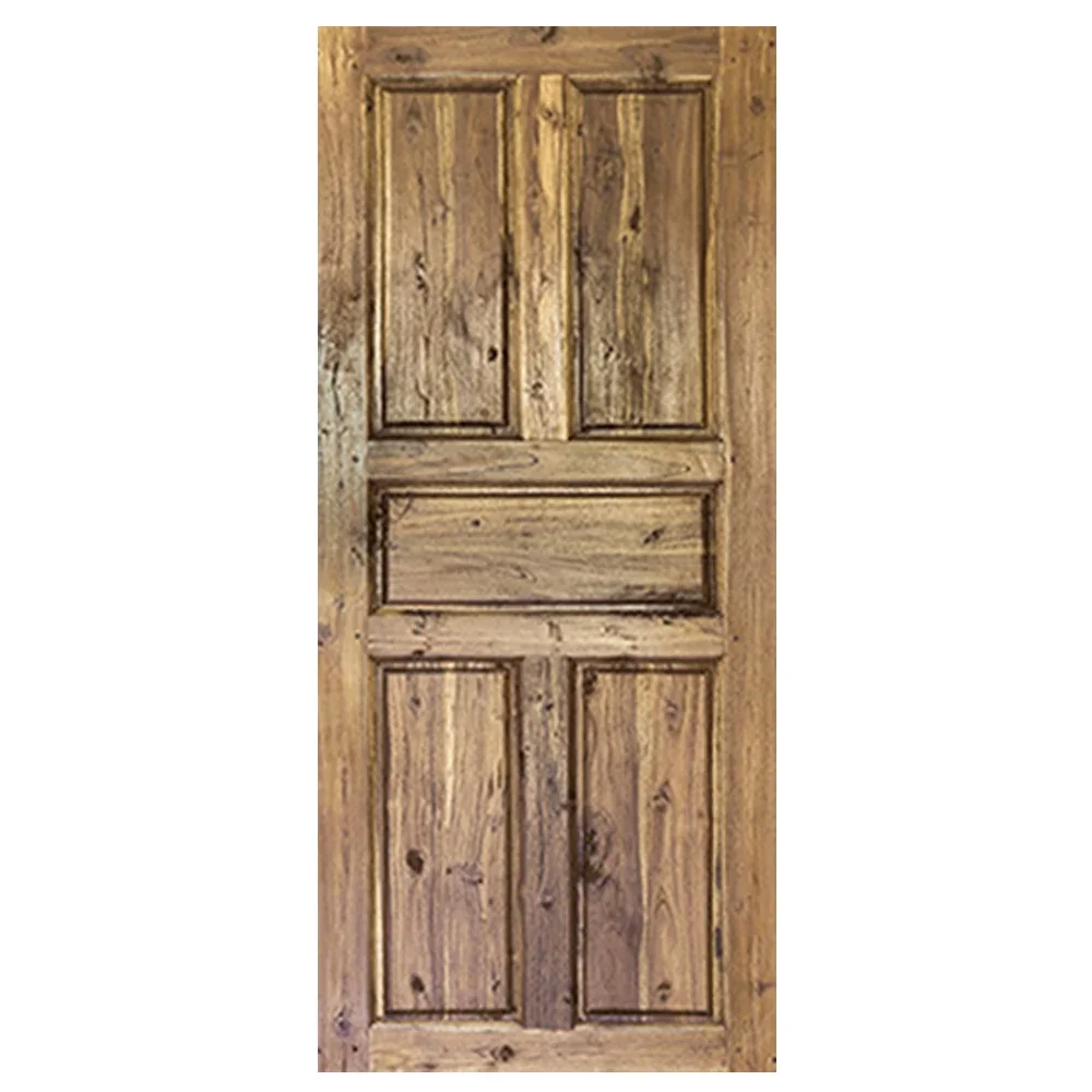 Self-Adhesive Door Stickers Wood Grain DIY Retro Wooden Doors Sticker D ...