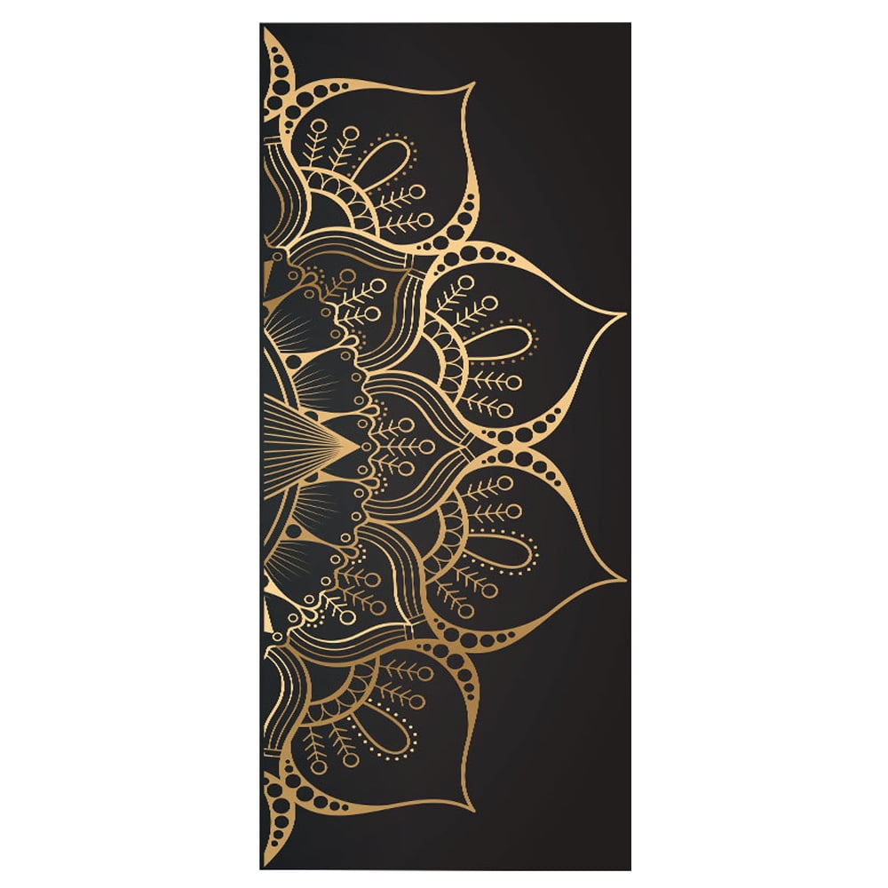 Self-Adhesive Door Stickers Wood Grain DIY Retro Wooden Doors Sticker ...