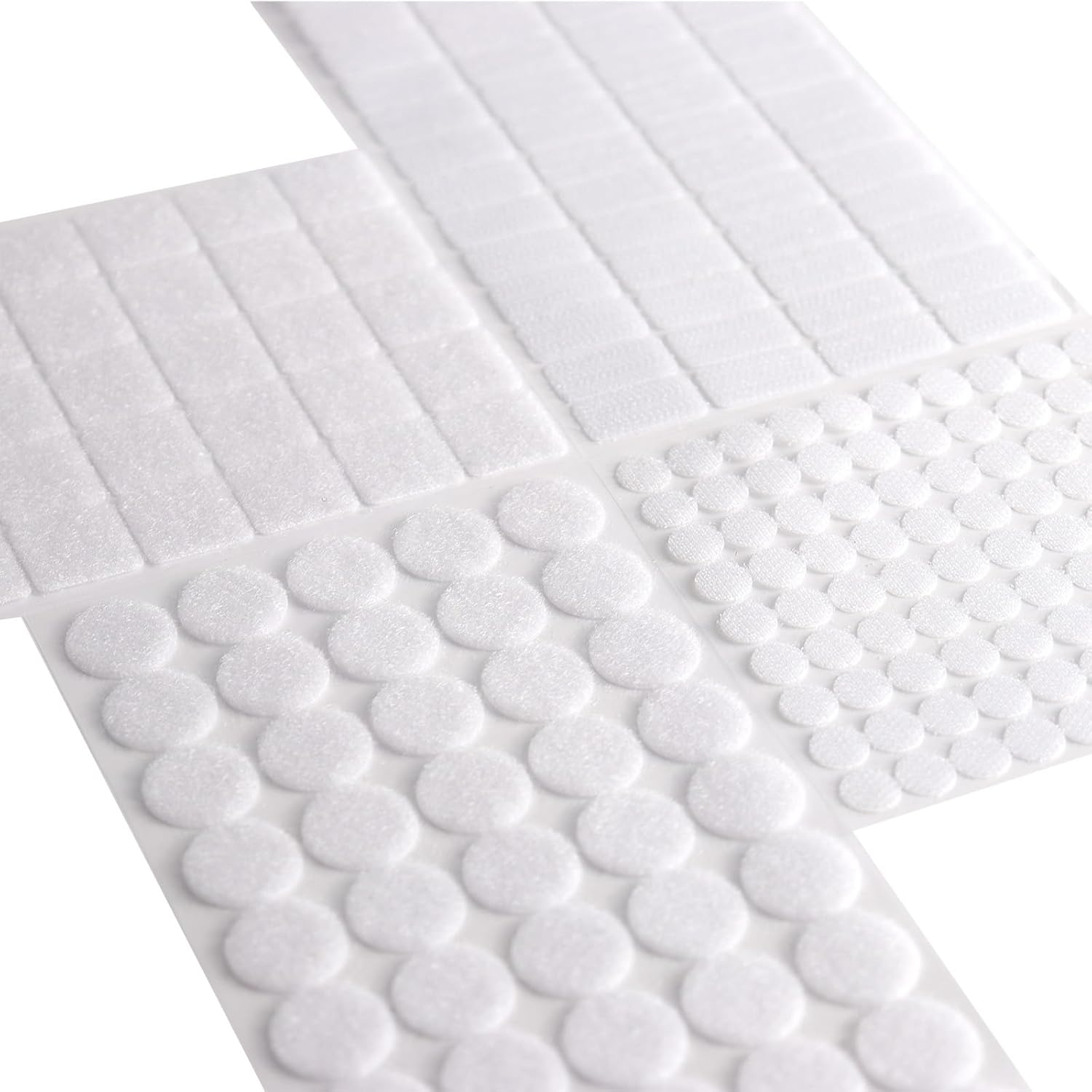 Self Adhesive Dots,1042 Pcs(521 Pair) Rectangle and Circle Dots Nylon ...