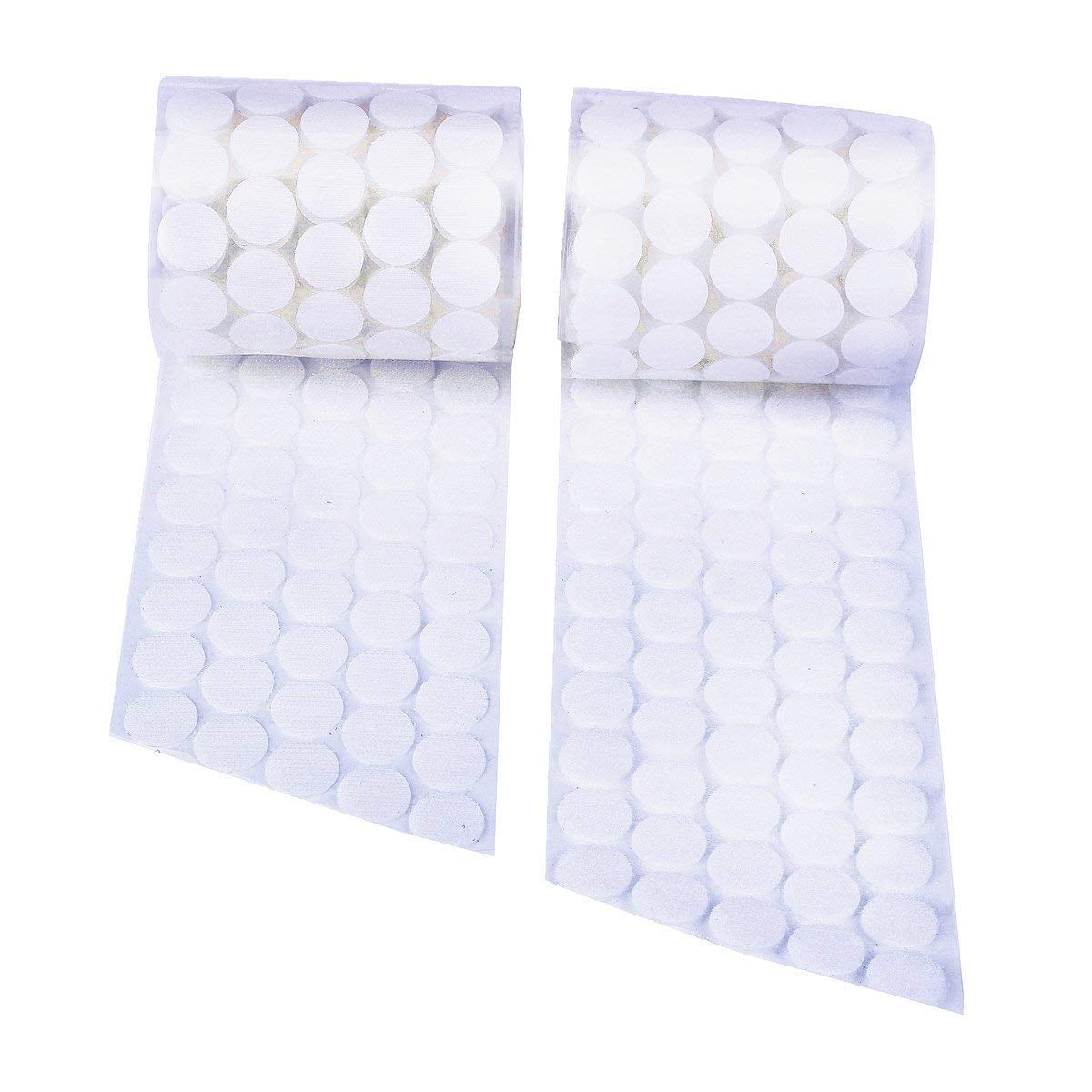 Self Adhesive Dots,1100pcs(550 Pairs) 0.59" Diameter Strong Sticky Back Hook Nylon, 15mm Loop ...