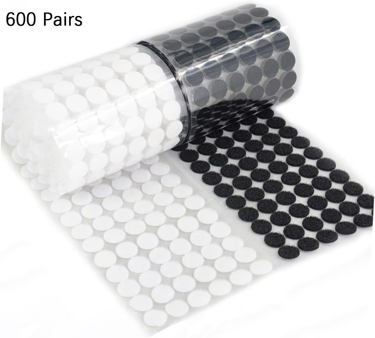 Self Adhesive Dots, Strong Adhesive 1200pcs(600 Pairs) 0.59" Diameter ...