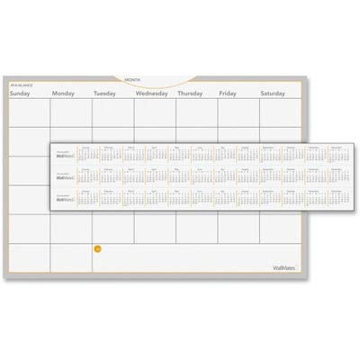 Self-Adhesive Dry Erase Monthly Plan Surface - Walmart.com
