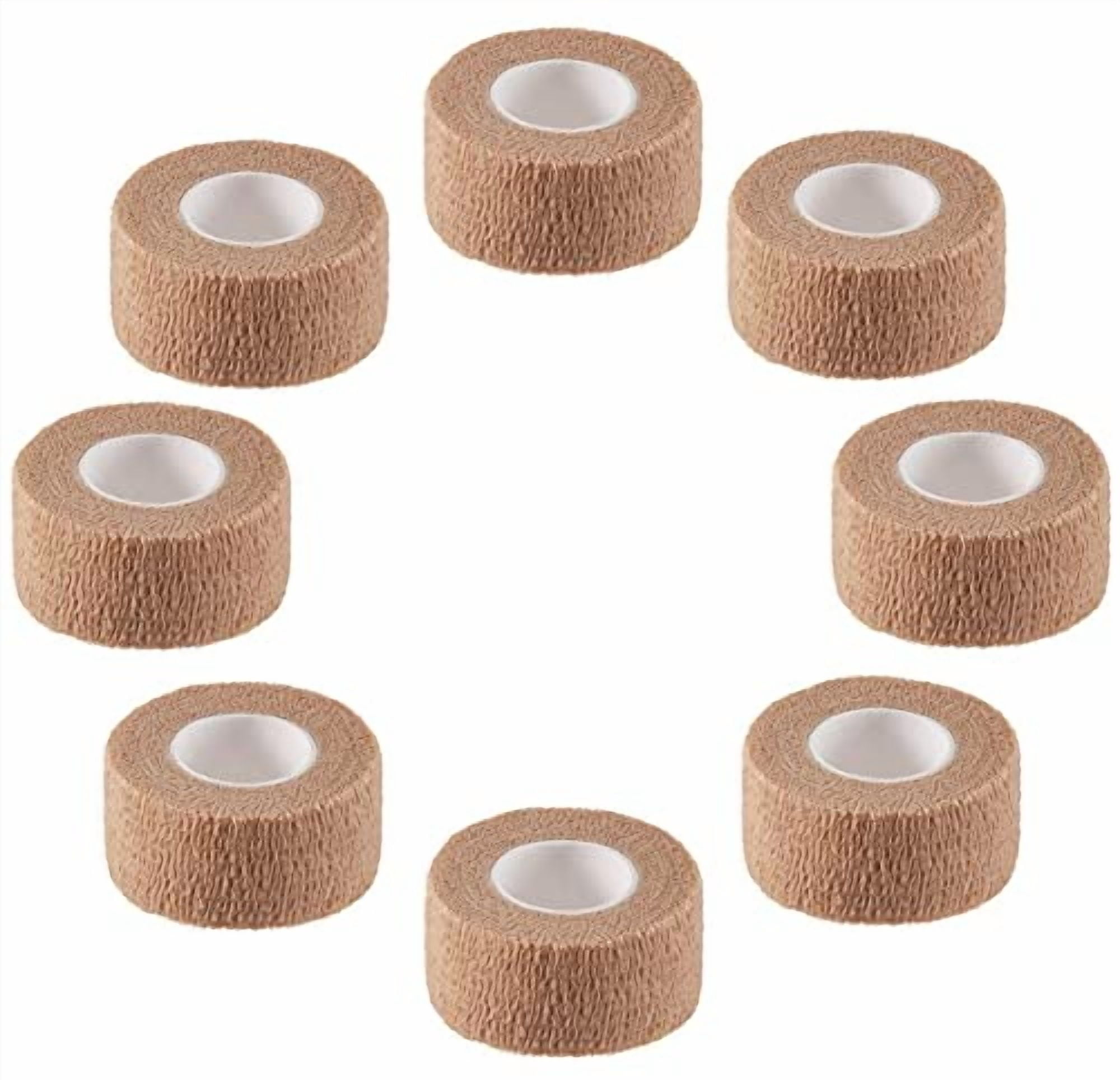 Self Adhesive Elastic Bandage Wrap - Pack of 8 Rolls 1" x 5 Yards ...