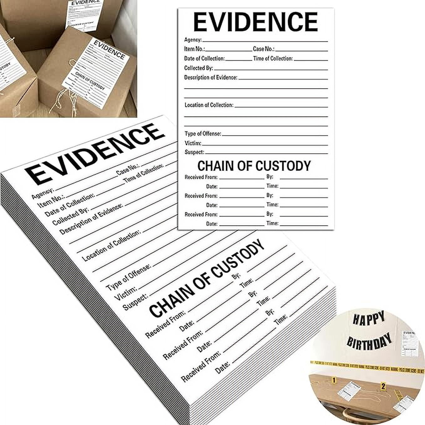 Self Adhesive Evidence Labels 4*6inches Stick on Evidence Stickers for ...