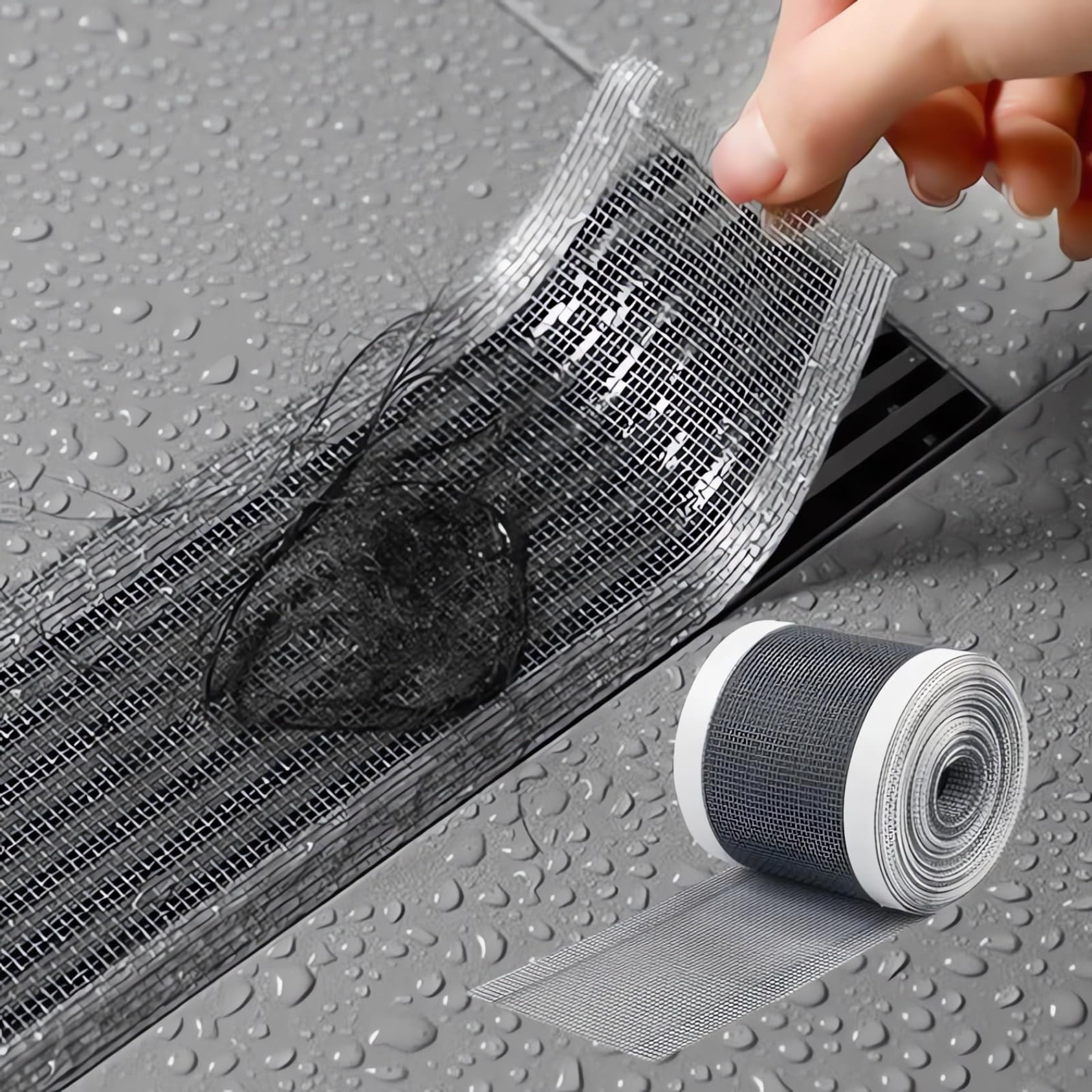 Self-Adhesive Floor Drain Stickers - Disposable Shower Drain Sticker ...