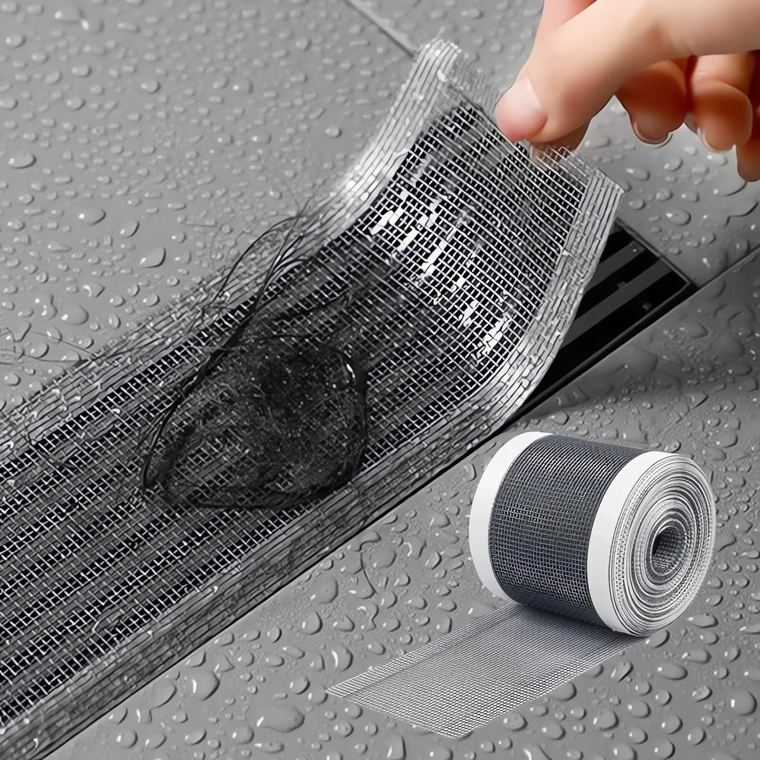 Self-Adhesive Floor Drain Stickers - Disposable Shower Drain Sticker ...