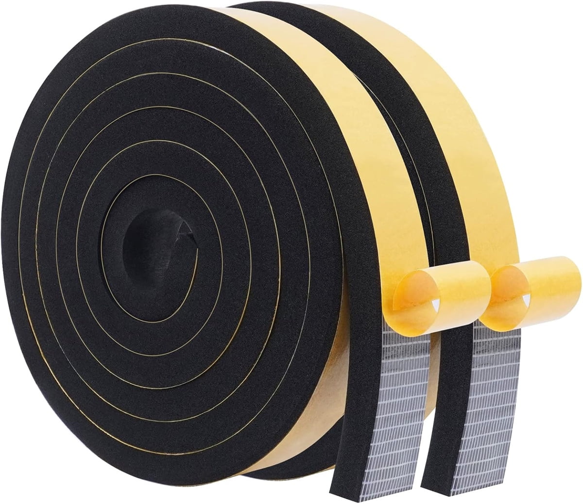 Self Adhesive Foam Rubber Tape,Bexikou 2 Rolls High Density Weather ...