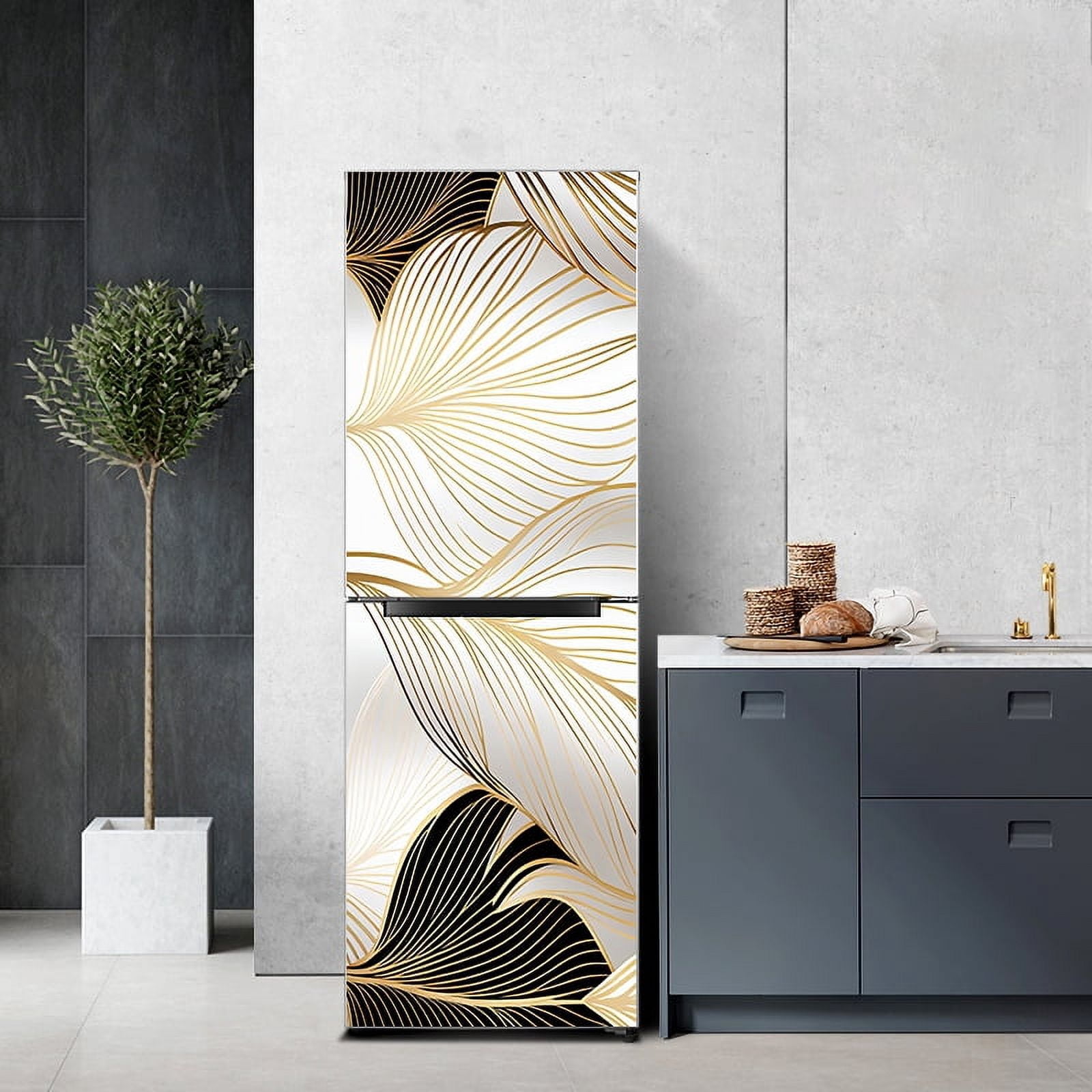 Self Adhesive Fridge Door Mural Sticker, Peel and Stick Removable ...
