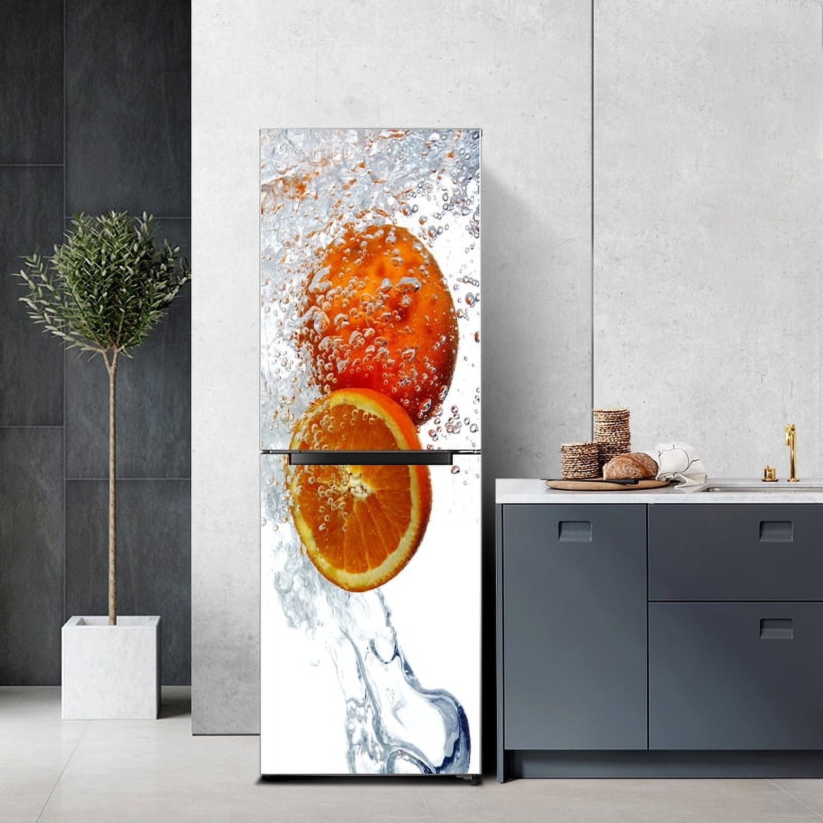 Self Adhesive Fridge Door Mural Sticker, Peel and Stick Removable ...