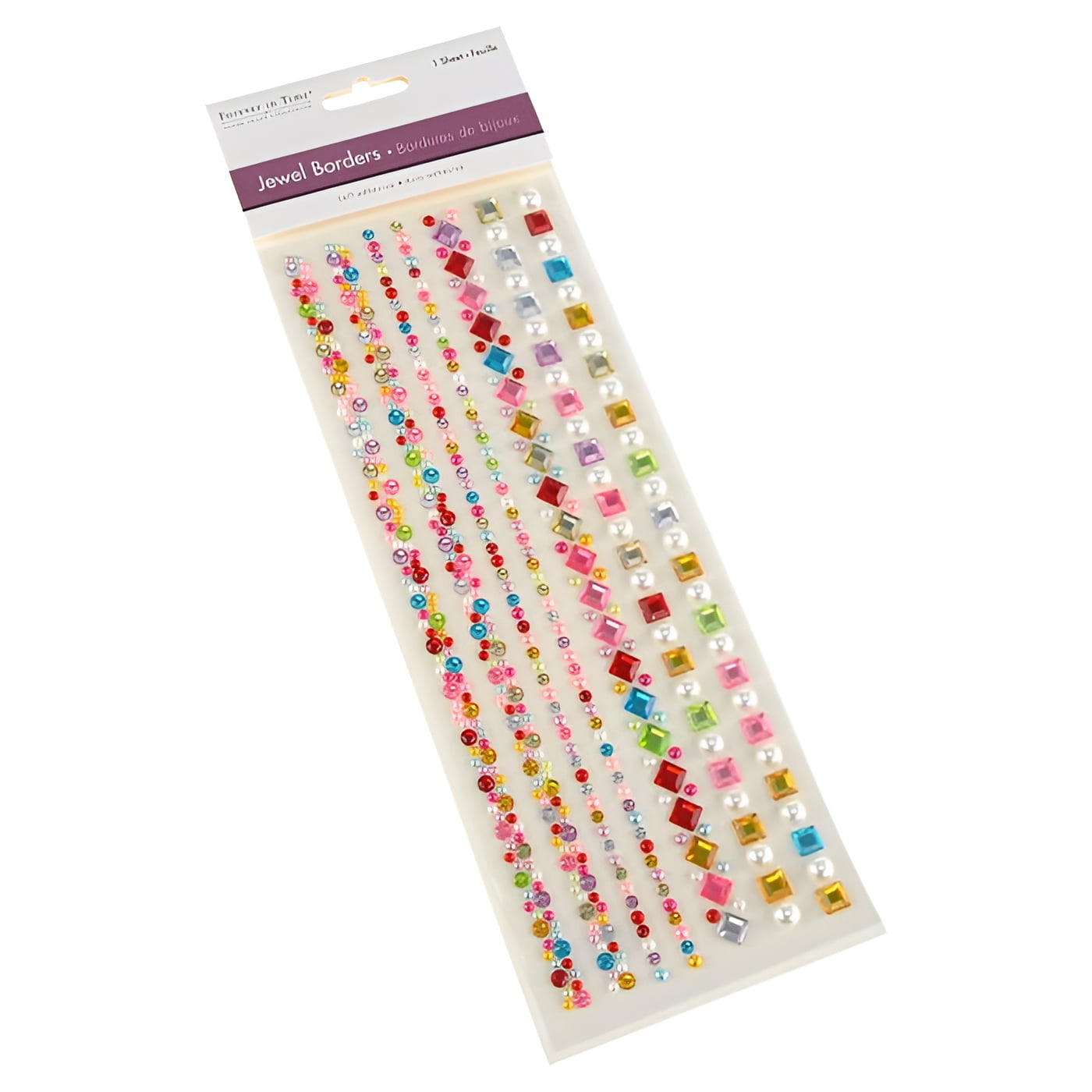 Self Adhesive Gemstone & Pearl Medley, 7 Strips, 10-inch - Walmart.com