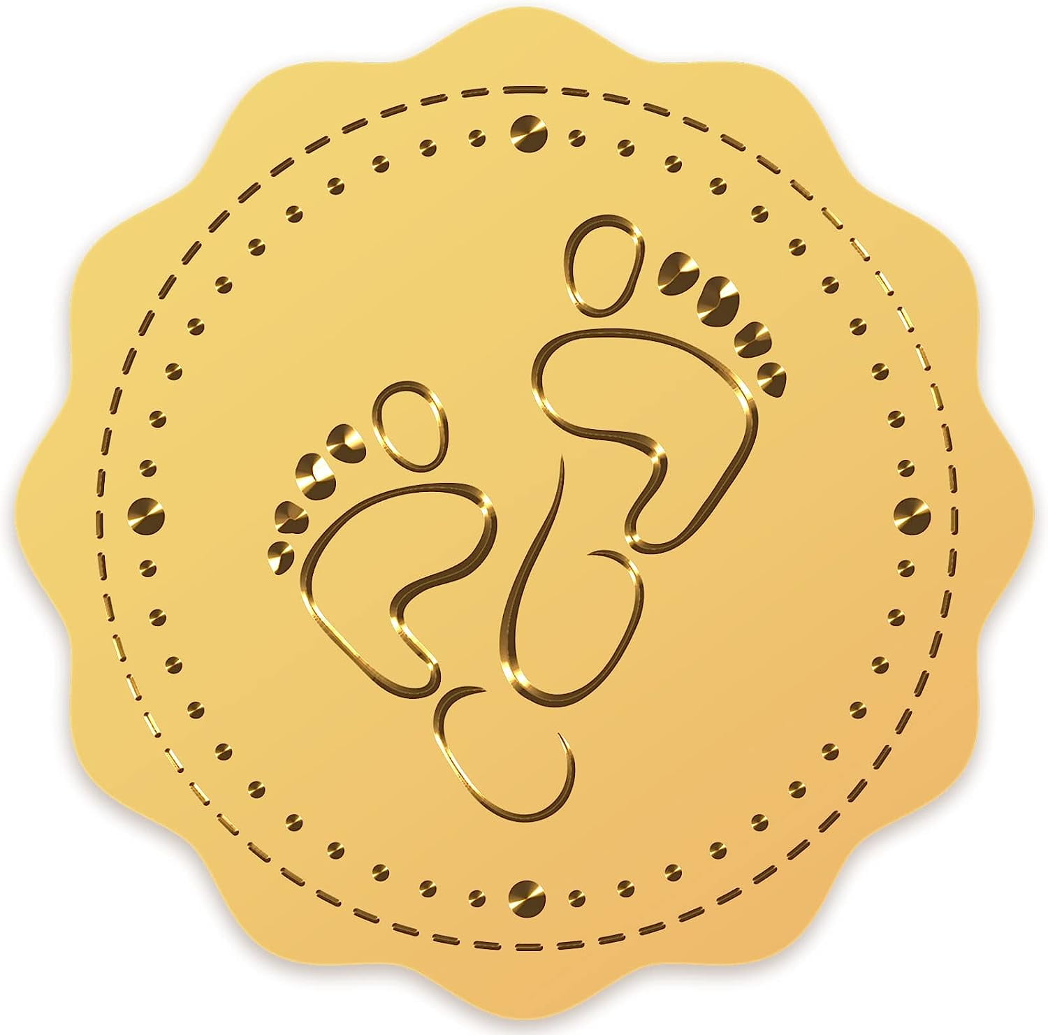 Self Adhesive Gold Foil Embossed Stickers Medal Decoration Sticker ...