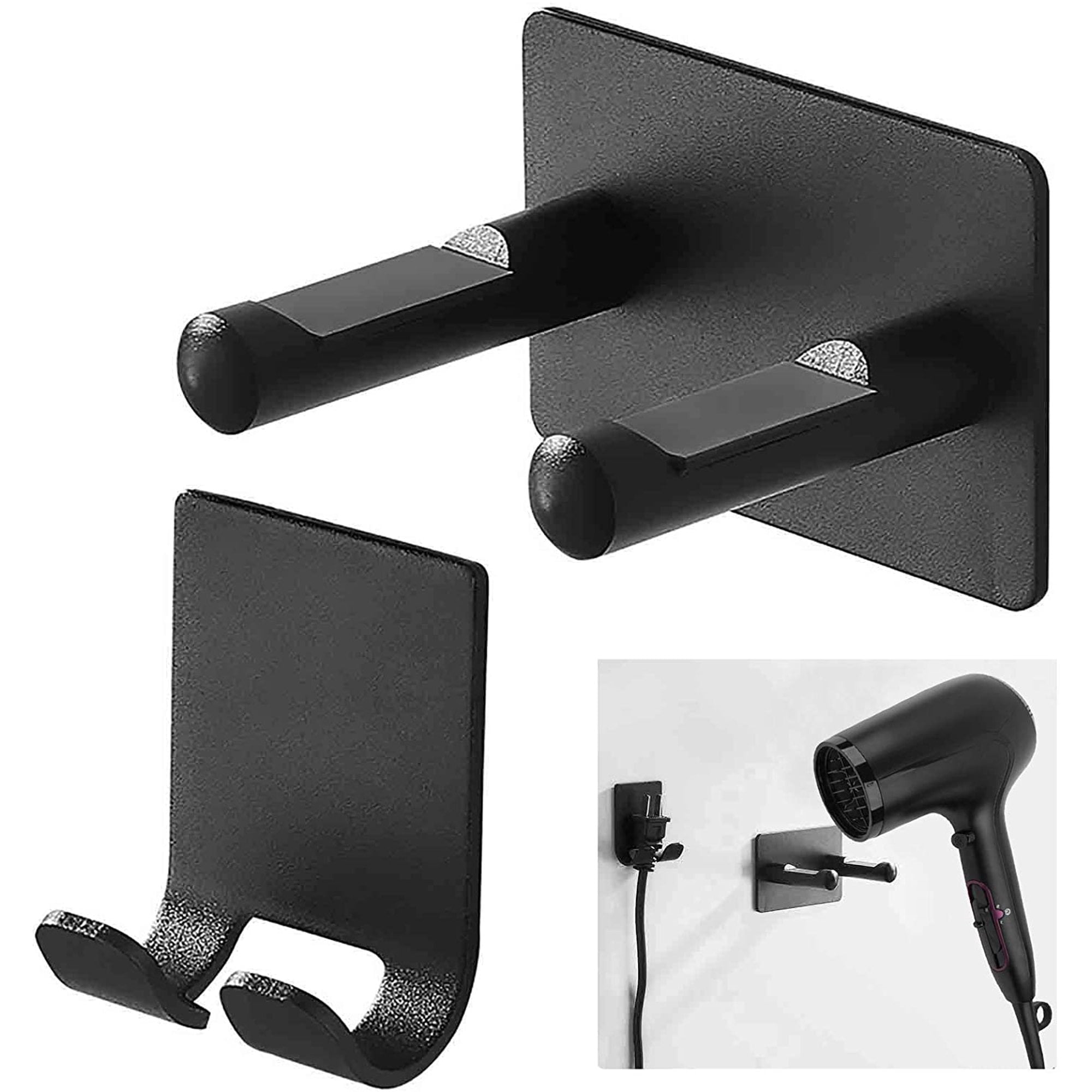 Topboutique Self Adhesive Hair Dryer Holder Wall Mounted - Punch-Free ...