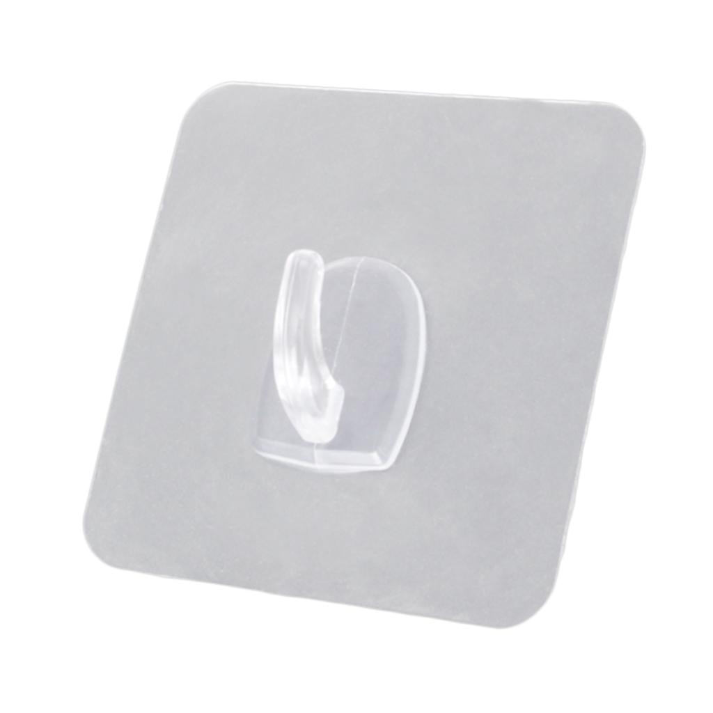 Self Adhesive Hook Sticky Coat Holder Rack Wall Clothes Hat Hooks ...