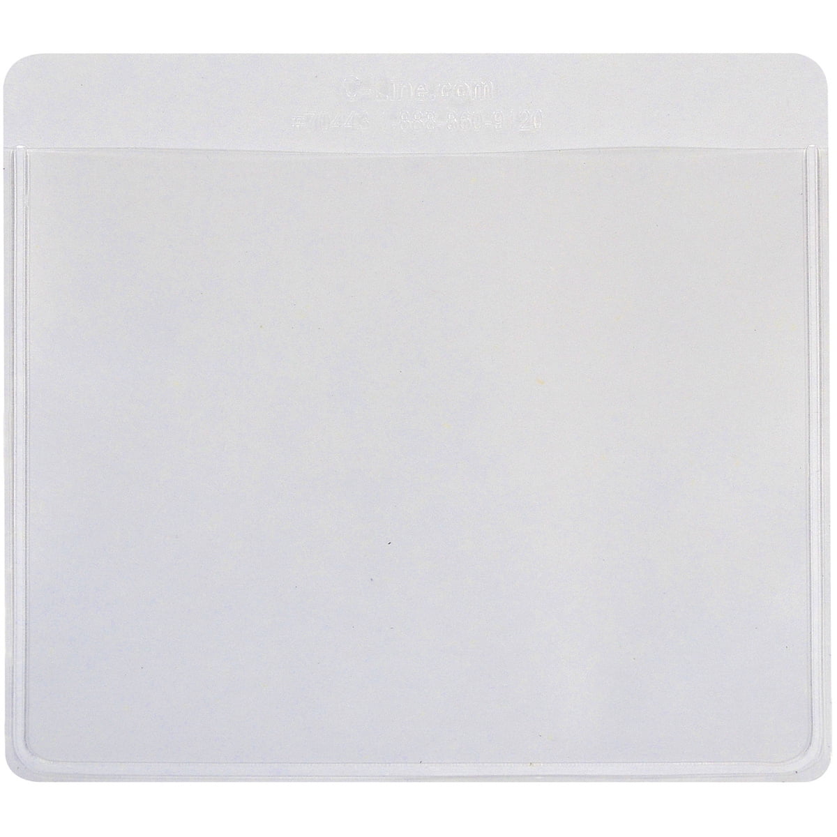 Self-Adhesive Labeling Pockets, Top Load, 3 3/4 x 3, Clear, 25/Pack ...