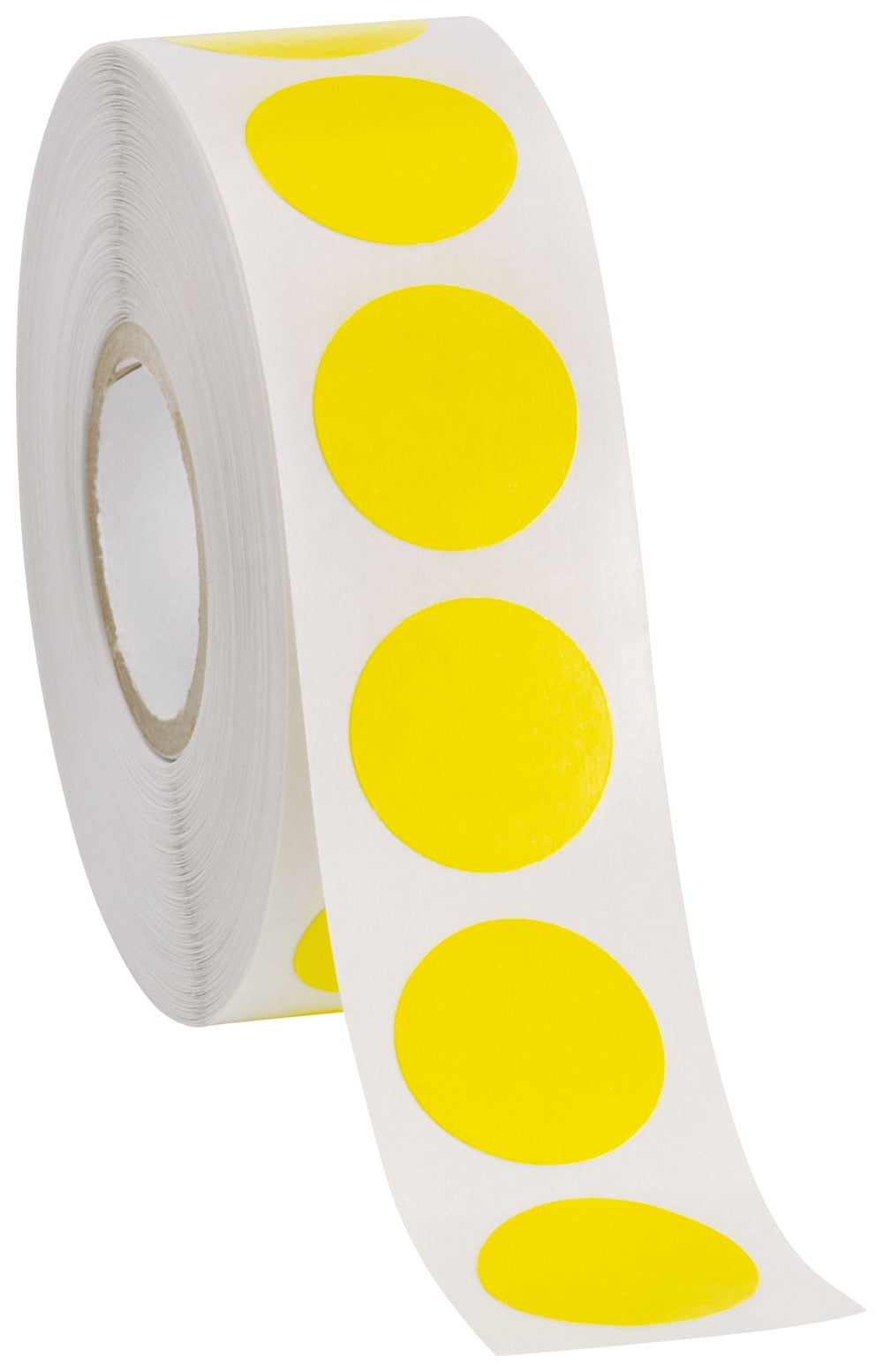 SSWBasics Self-Adhesive Labels (3/4" Diameter Circle) - Yellow - 1000 ...