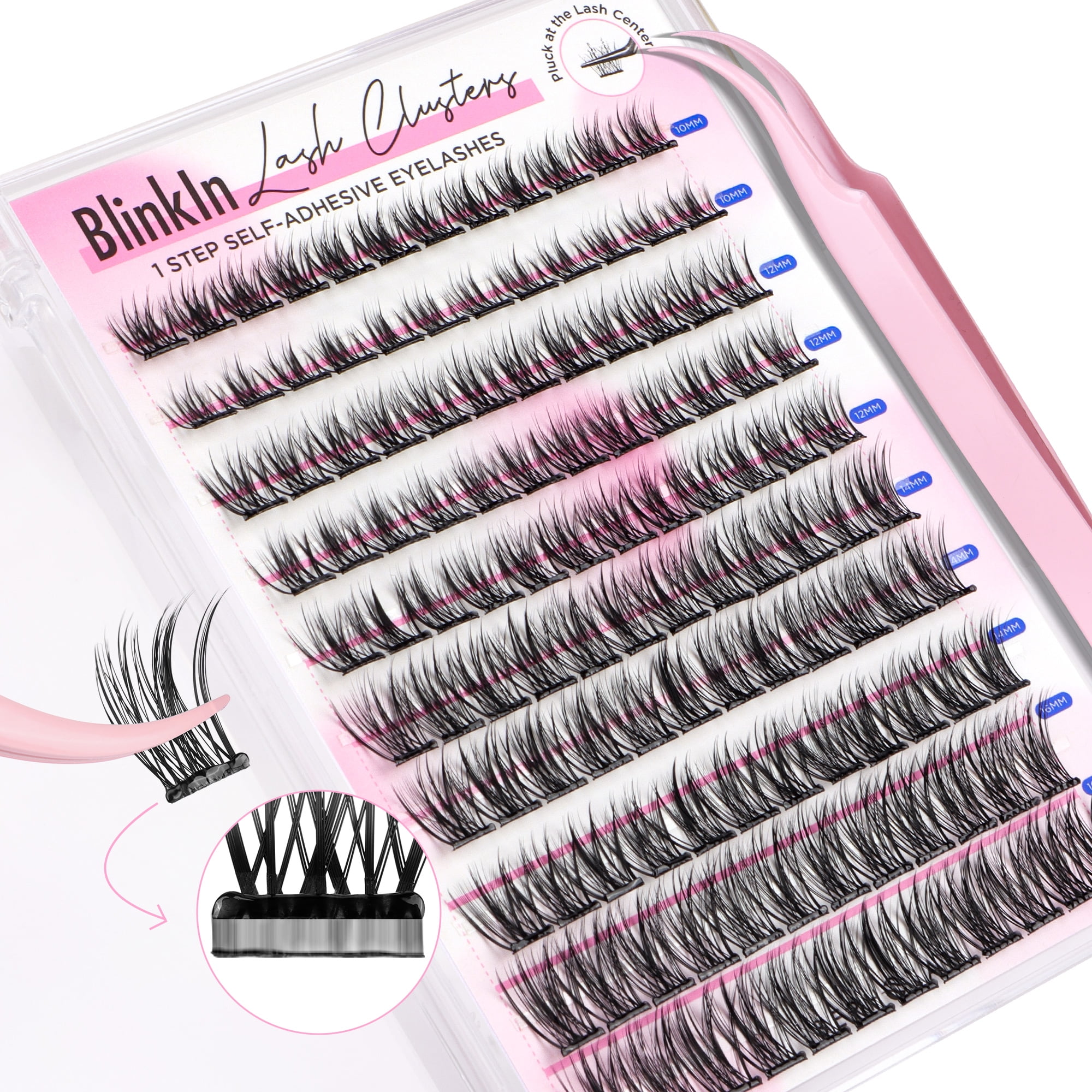 120Pcs D Curl Self Adhesive Lashes, No Glue Needed, DIY Lash Extension ...