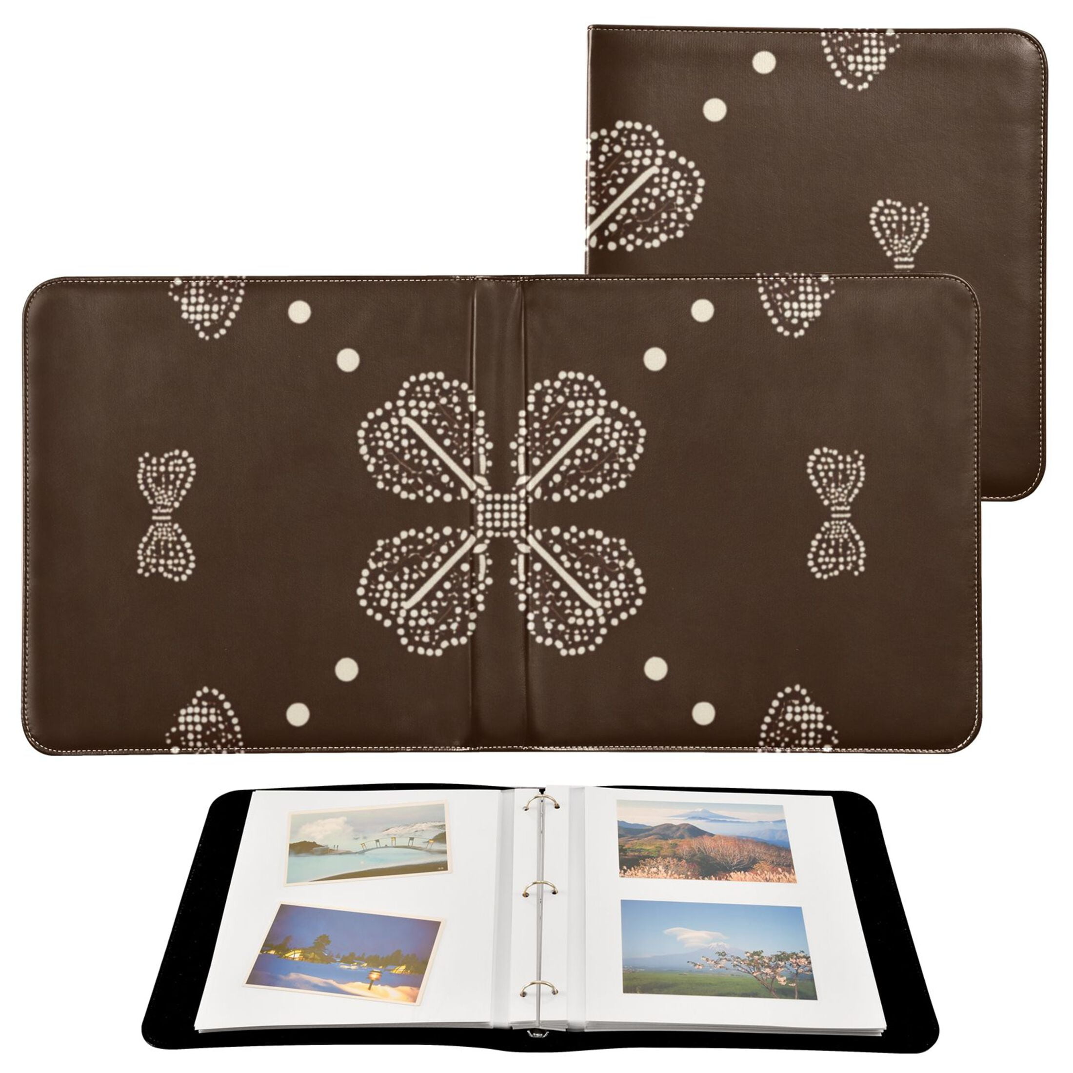 Self-Adhesive Leather Photo Album Gift For Memories Lace Pattern with ...