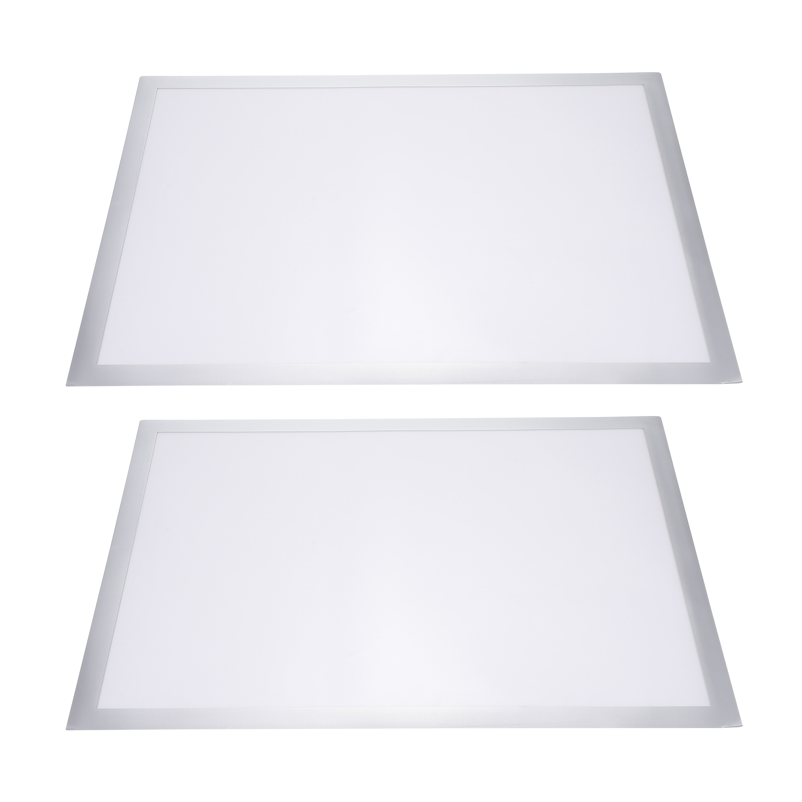 STRANDCHIC Magnetic Self Adhesive Photo Frame Silver 2 Sets Plastic ...