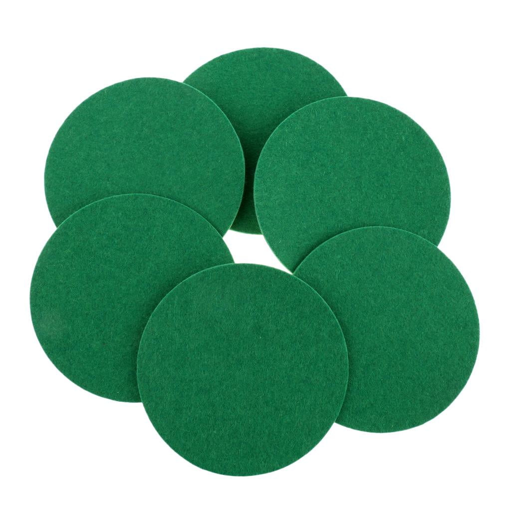 Self Adhesive Mallet Felt Pads, Green, 3 Sizes Available - Replacement ...