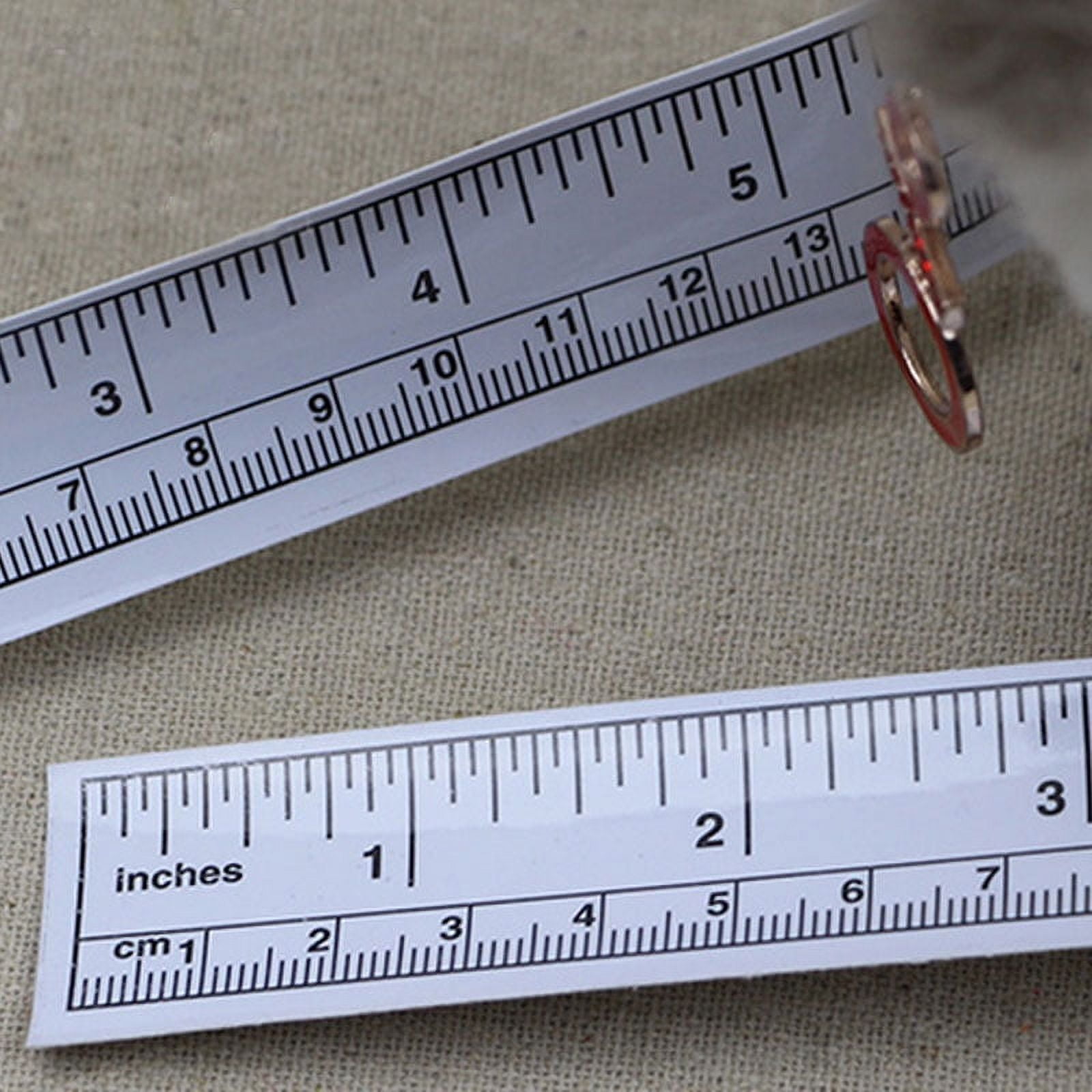 Self Adhesive Measure Tape Vinyl White Ruler Sewing Machine Sticker ...