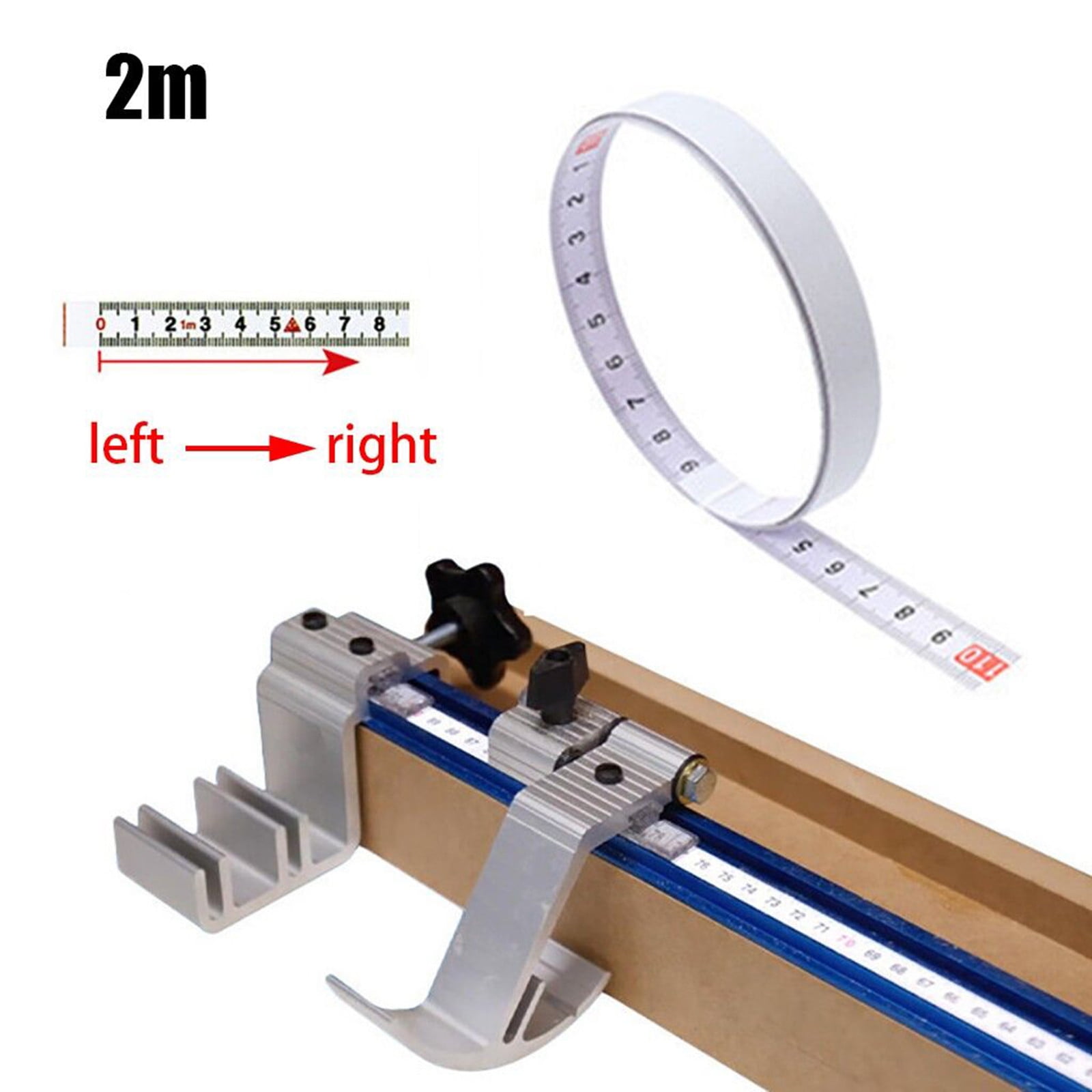 Self-Adhesive Measuring Tape, 1/2/3/5 Meter Stick-On Ruler for ...