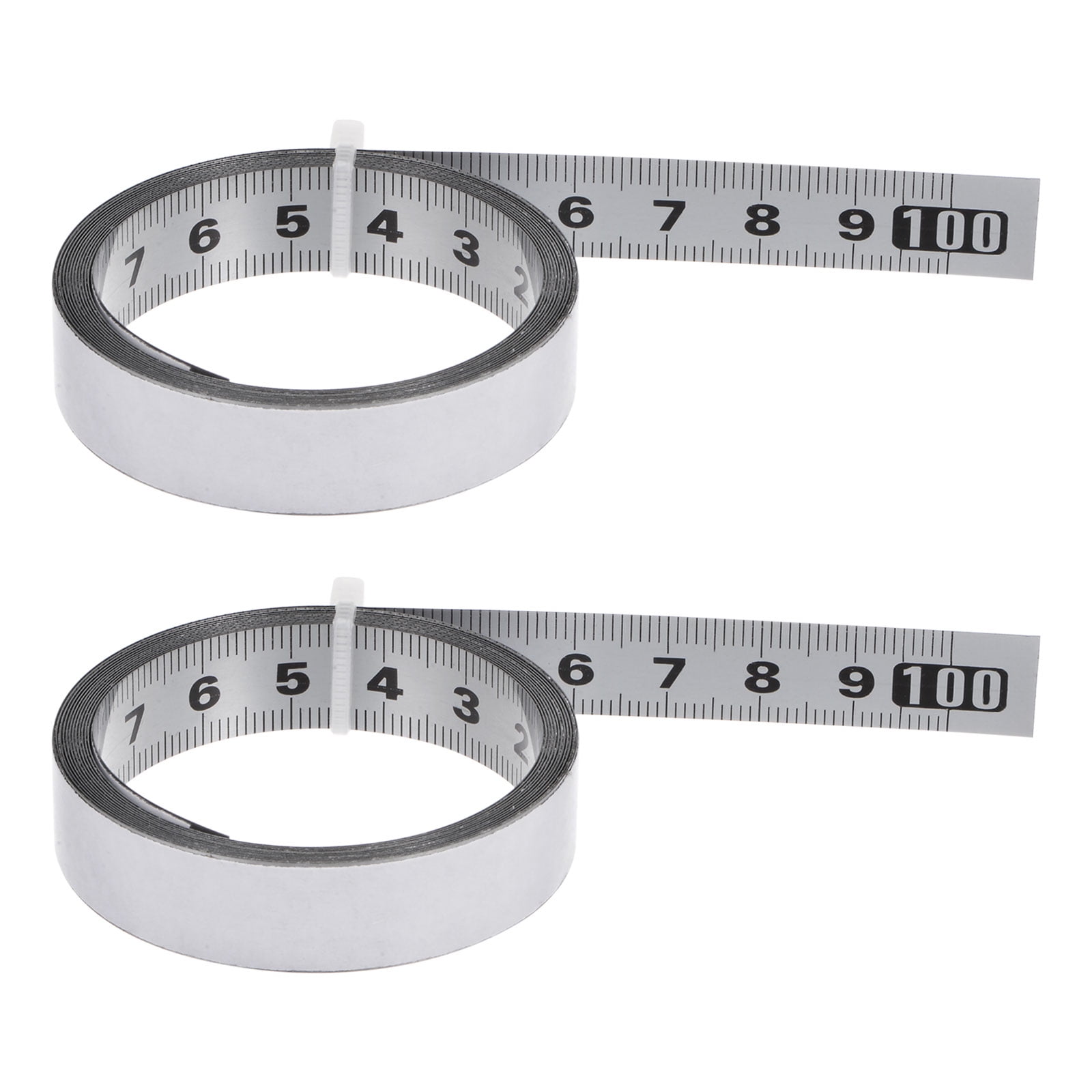 Self-Adhesive Measuring Tape 100cm Stainless Steel Metric Middle to ...