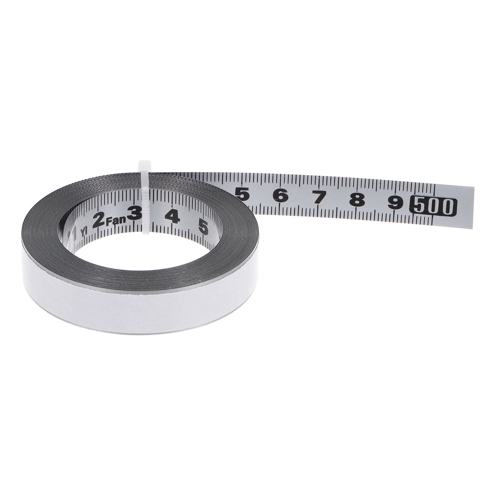 Self-Adhesive Measuring Tape 500cm Stainless Steel Metric Left to Right ...