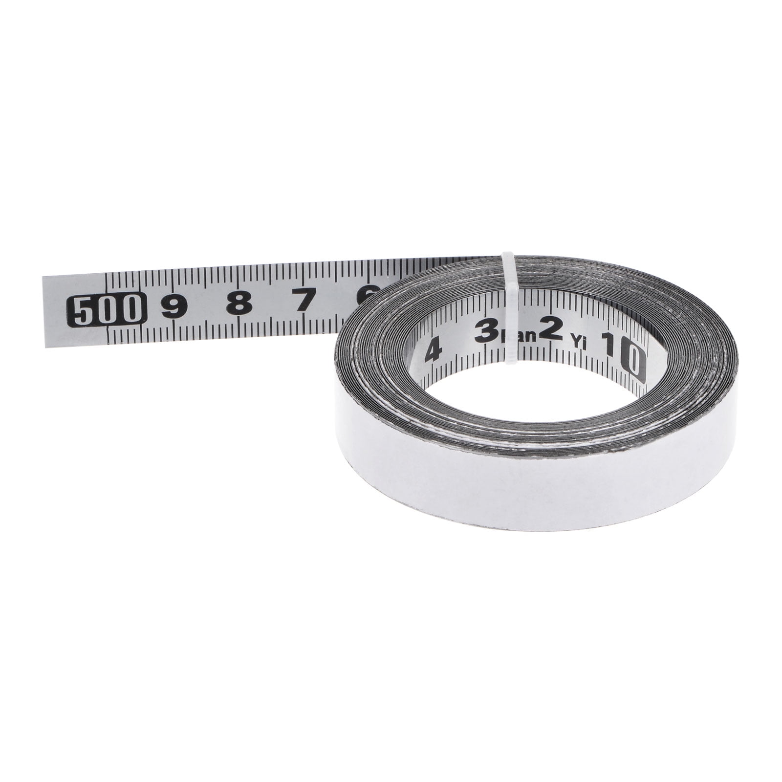 Self-Adhesive Measuring Tape 500cm Stainless Steel Metric Right to Left ...