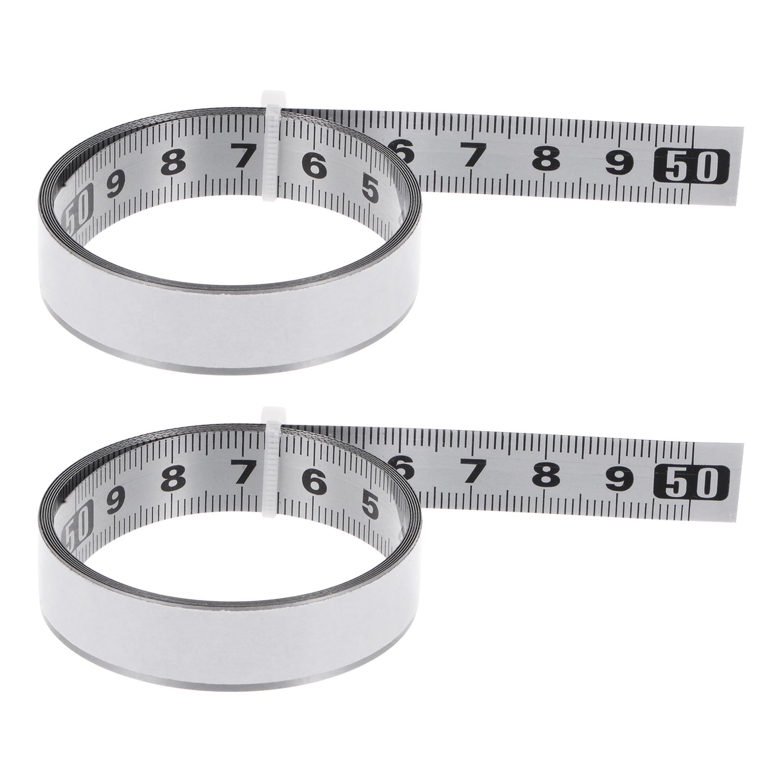 Self-Adhesive Measuring Tape 50cm Stainless Steel Metric Middle to Both ...