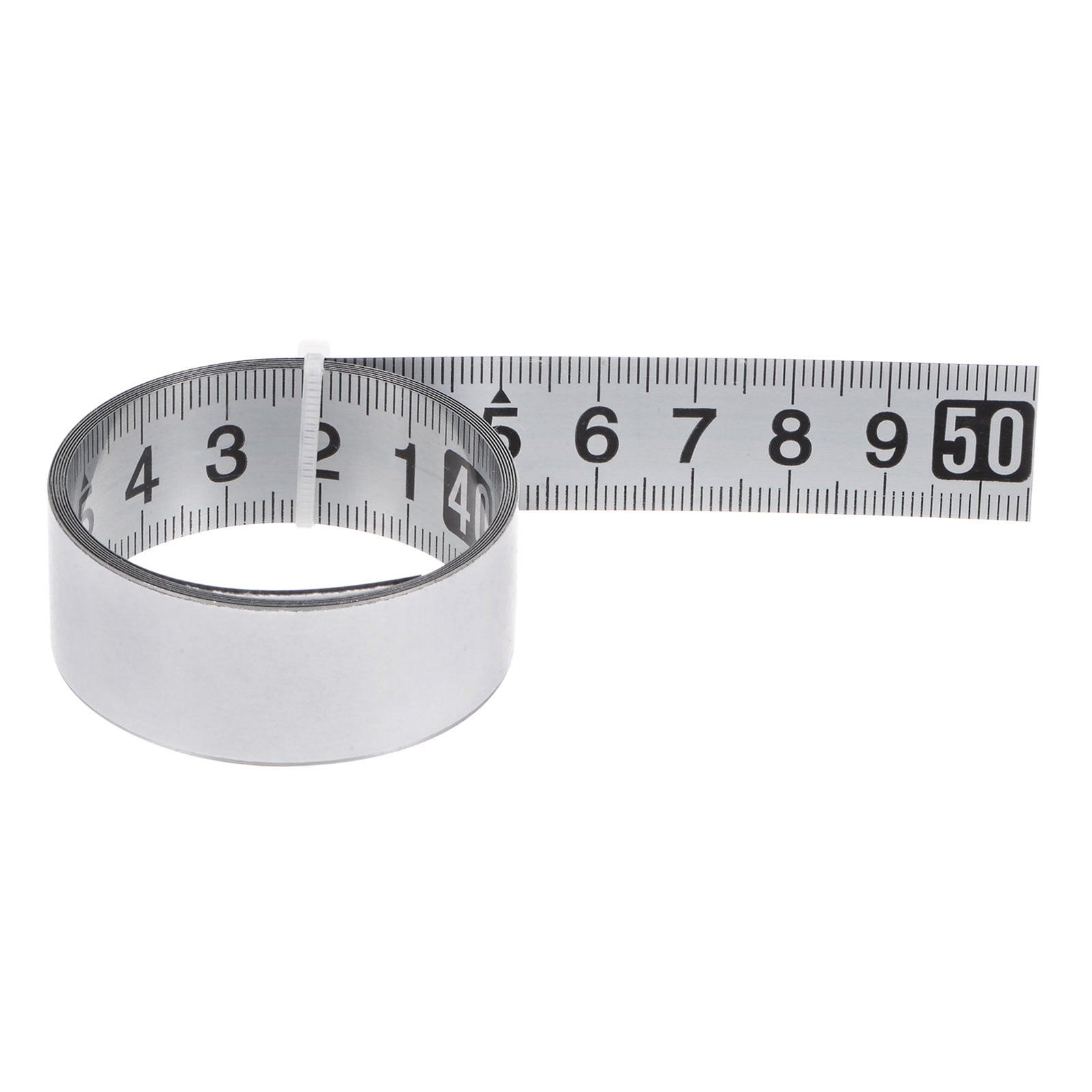 Self-Adhesive Measuring Tape 50cm Stainless Steel Metric Middle to Both ...