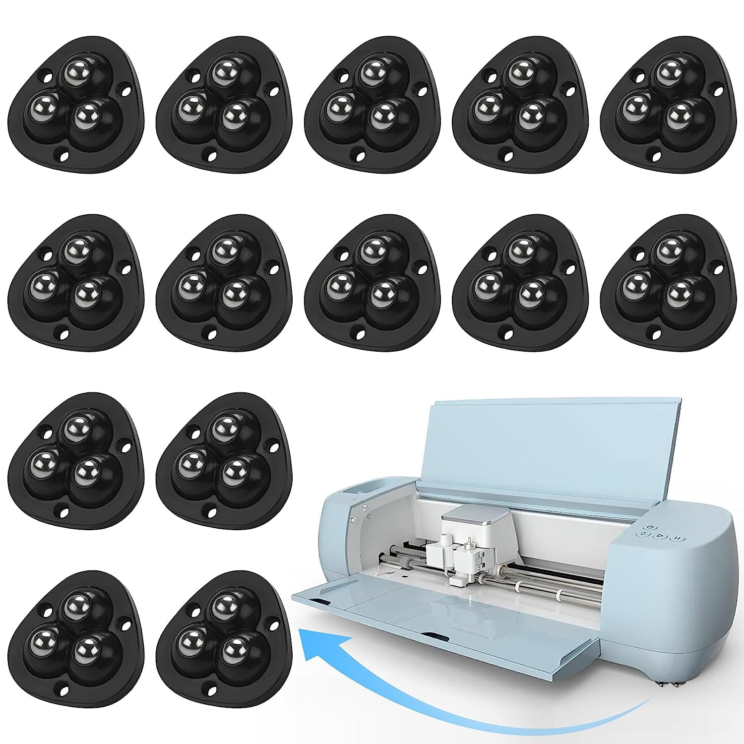 Self Adhesive Mini Caster Wheels, Appliance Wheels Swivel Stainless ...