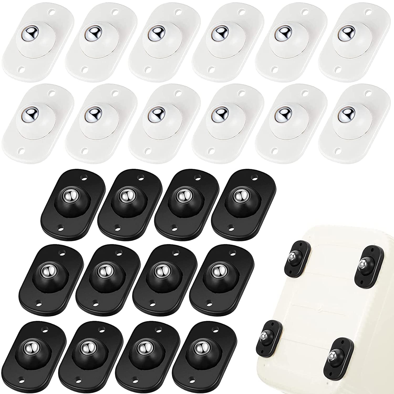 Self Adhesive Mini Caster Wheels, Roller Ball Transfer Bearing, 360 ...