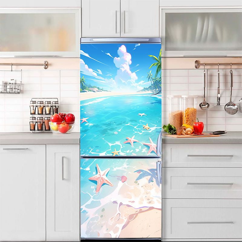 Self-Adhesive PVC Door Mural Sticker, Peel and Stick Removable ...