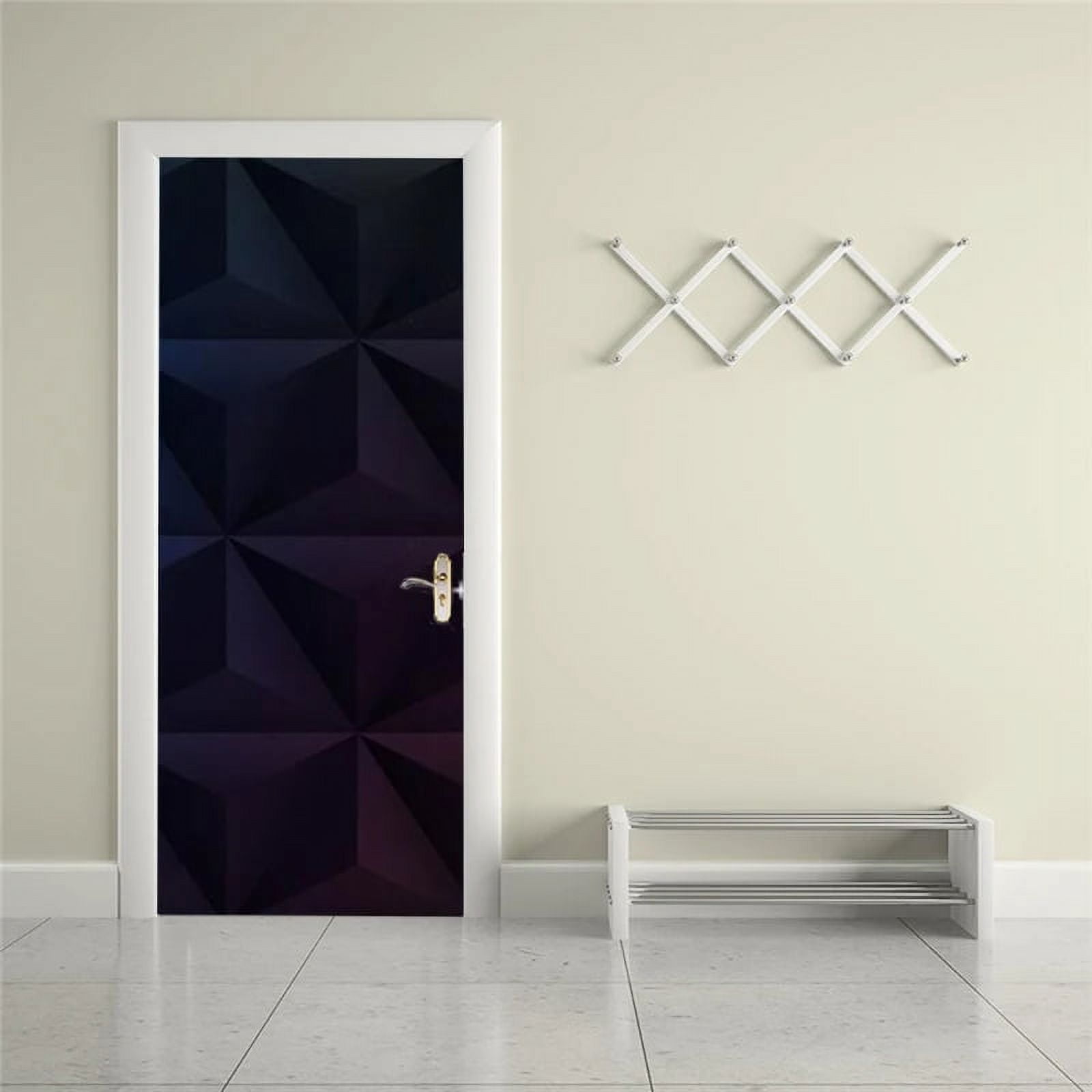 Self Adhesive PVC Modern Geometric d Stereo Door Stickers Home r Door ...