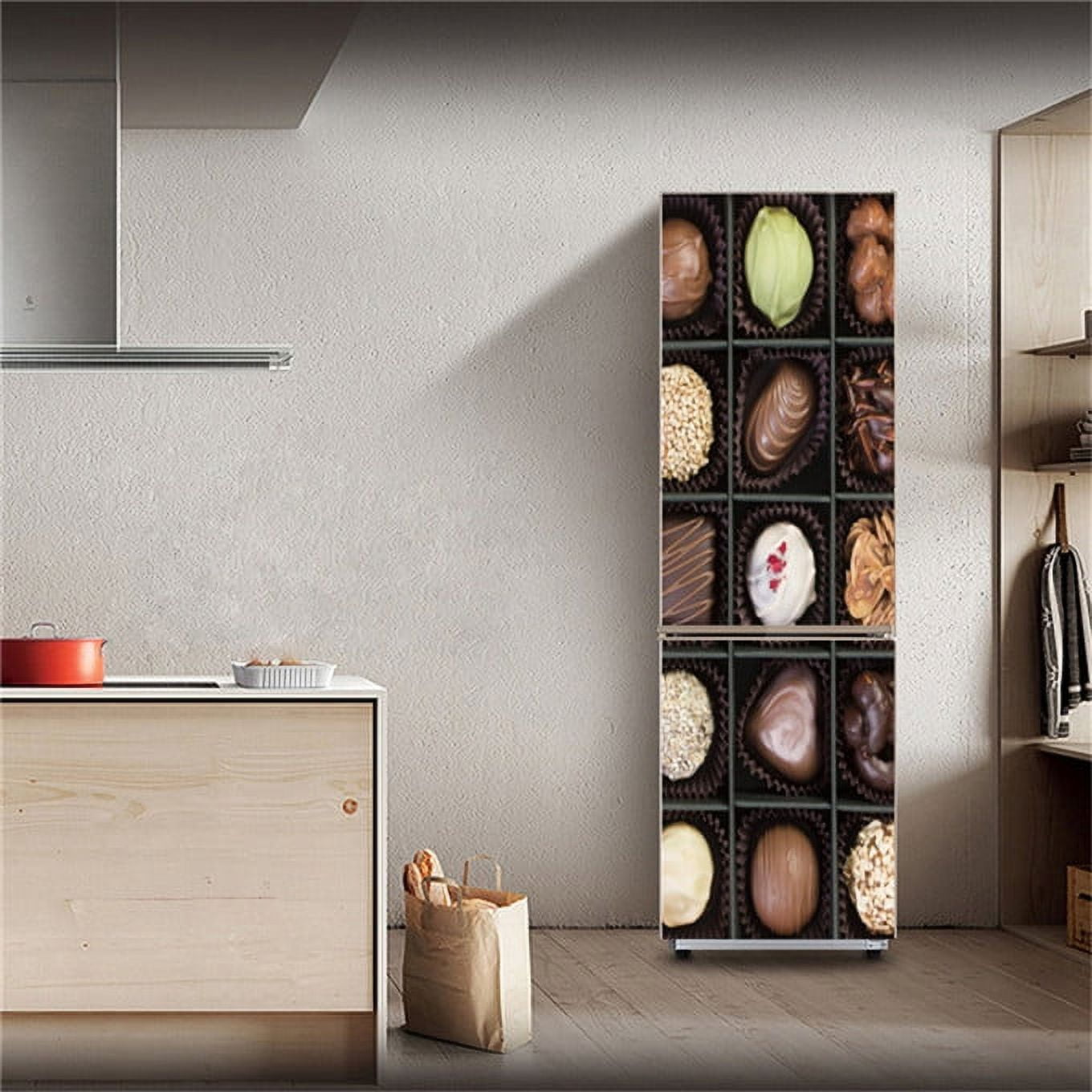 Self Adhesive PVC Refrigerator Sticker Waterproof Removable Wallpaper ...