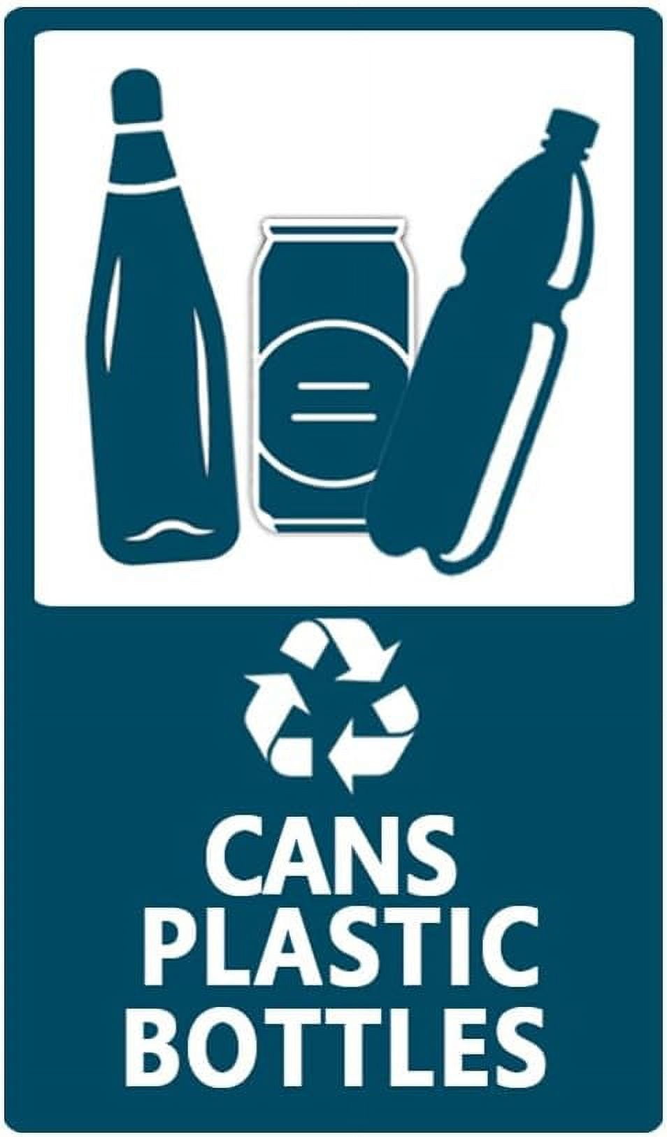 Self Adhesive Recycle Sign Decals for Trash,8x4 inch Cans and Bottle ...