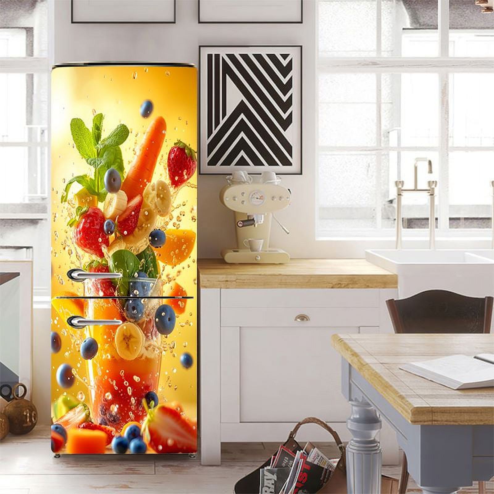 Self Adhesive Refrigerator Sticker, Peel and Stick Removable ...