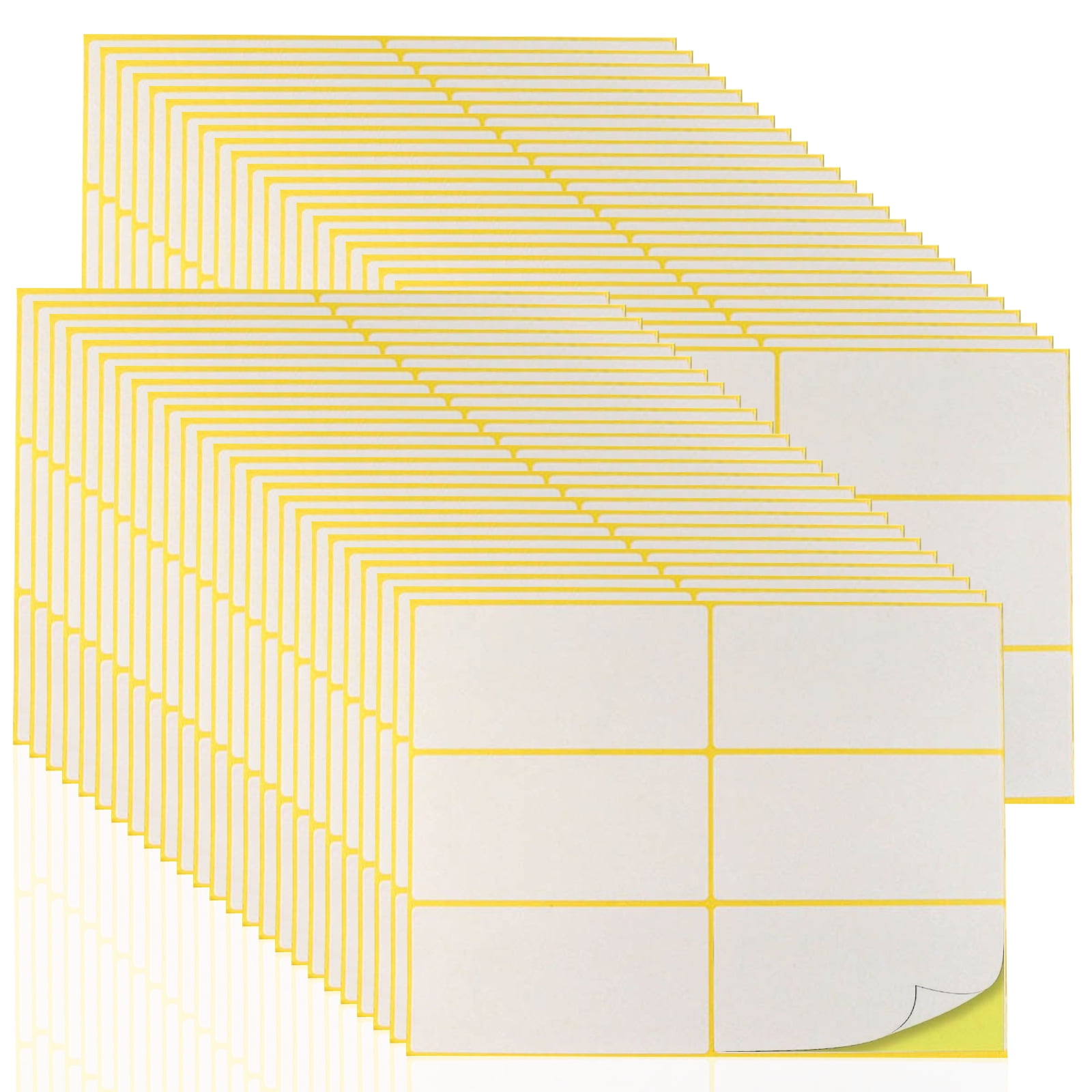 Self Adhesive Removable Labels 50 X 10 Mm Size, White Blank Labels For ...
