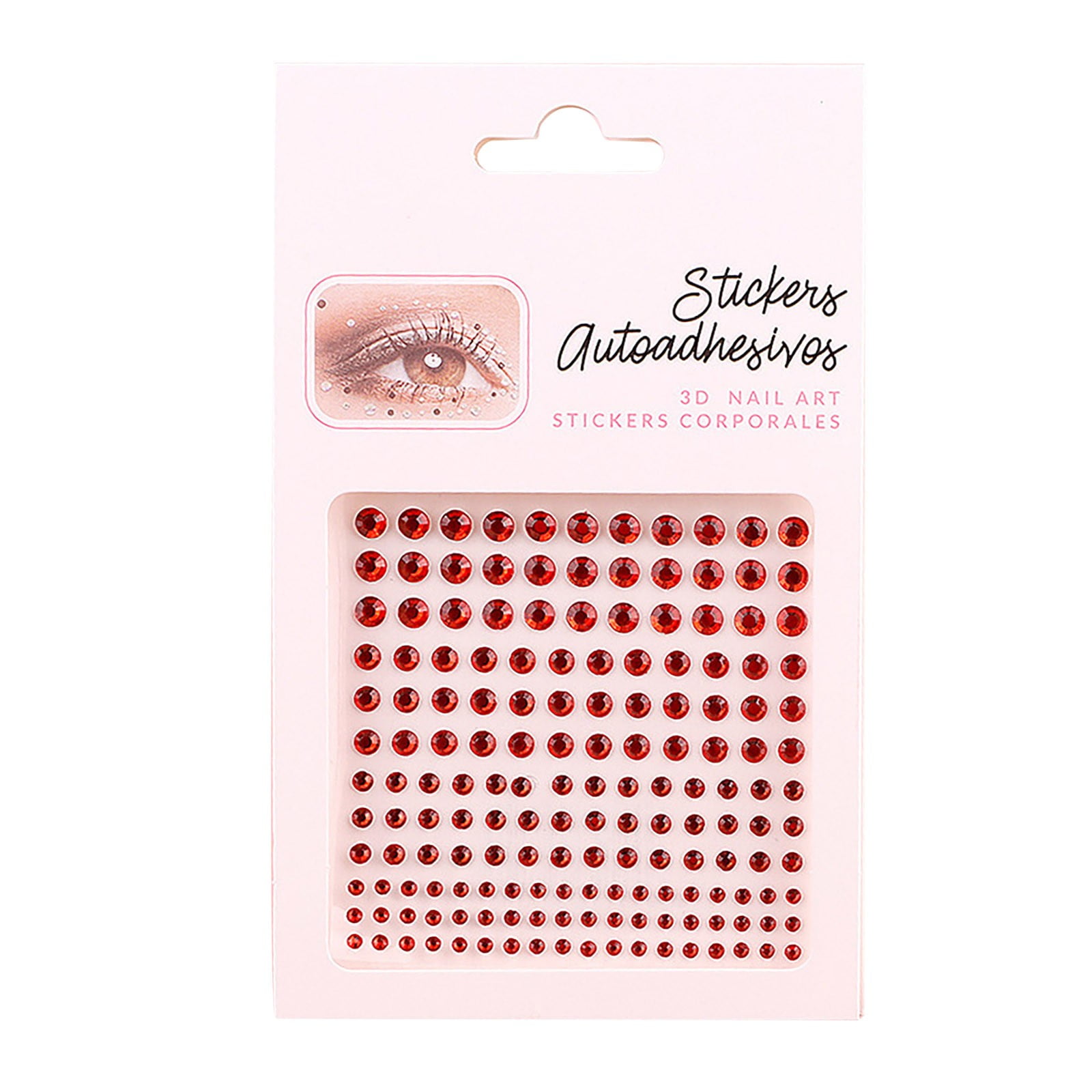 Self Adhesive Rhinestone Stickers For Face Nail Eyes Decor 4 Size 15 ...