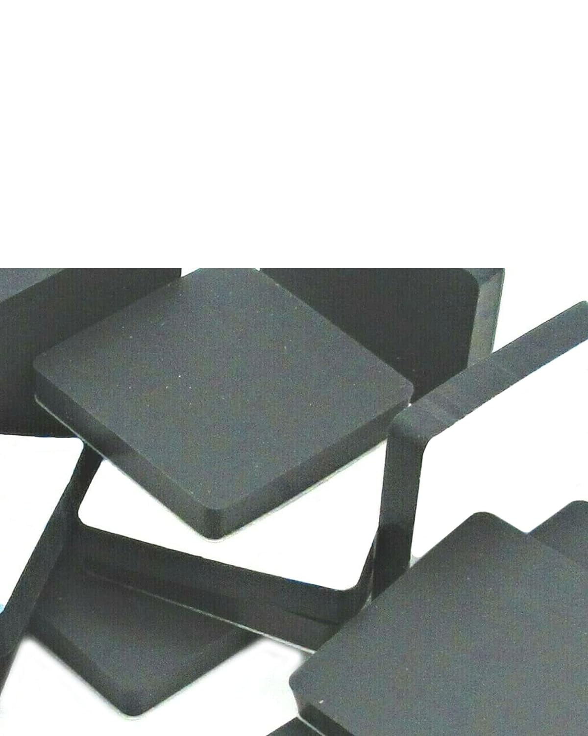 Self Adhesive Rubber Feet - 1" Square X 1/4" H Black Rubber Feet Self ...