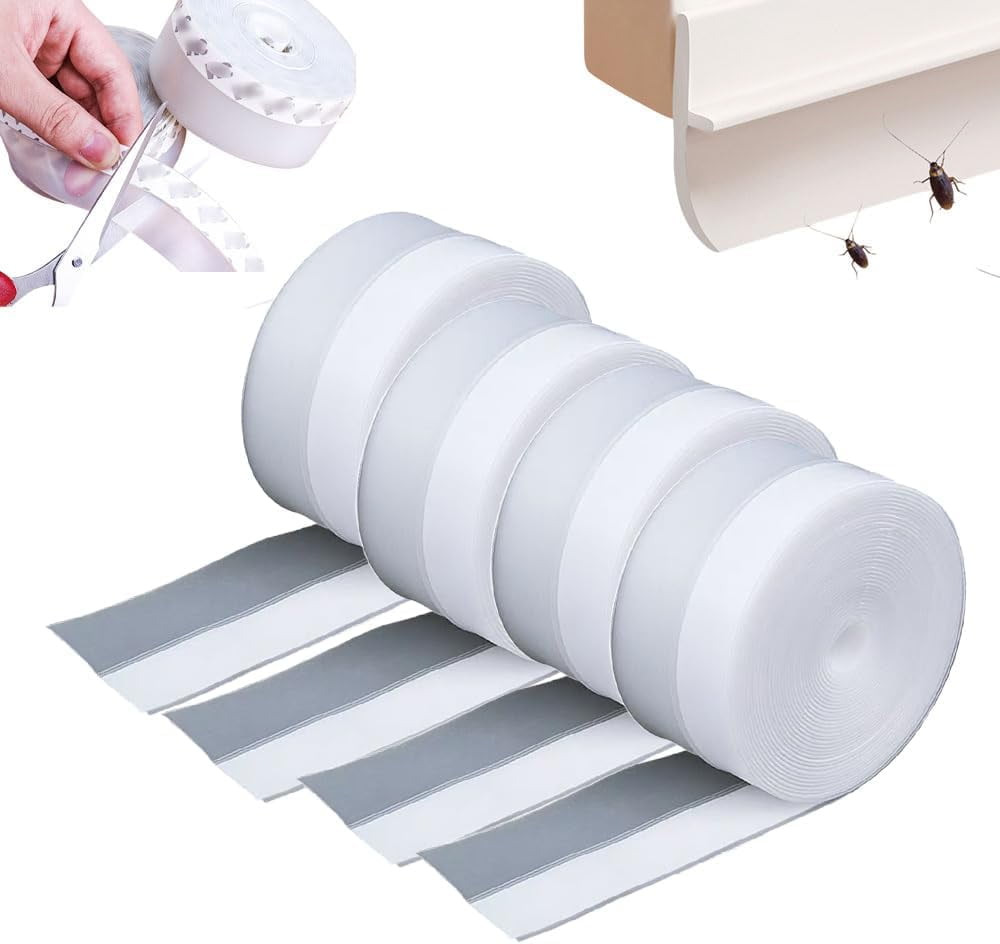 Self-Adhesive Silicone Weather Stripping, 3.2 ft Door Draft Stopper for ...