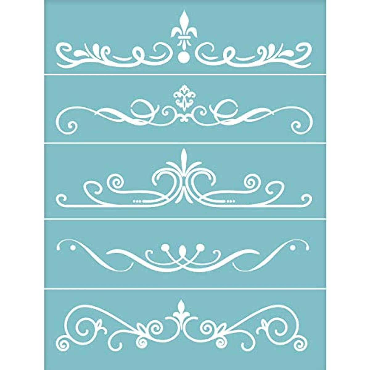 Self-Adhesive Silk Screen Printing Stencil Crown Patterns Adhesive ...